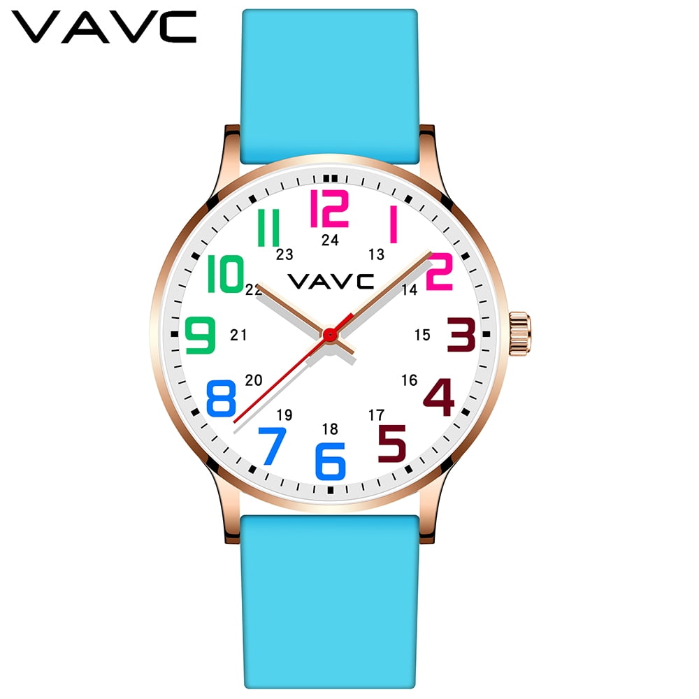 VAVC Nurse Watch Women with Big Dial 40MM Easy to Read 4 Color Numeral ...