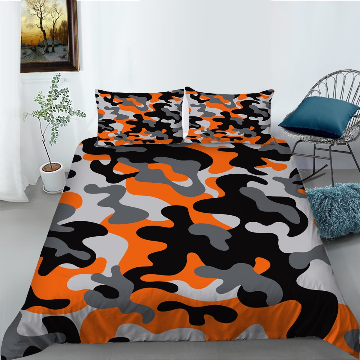 VAVIP Camouflage Themed Bedding Set 3D Boy Men's Duvet Cover ...