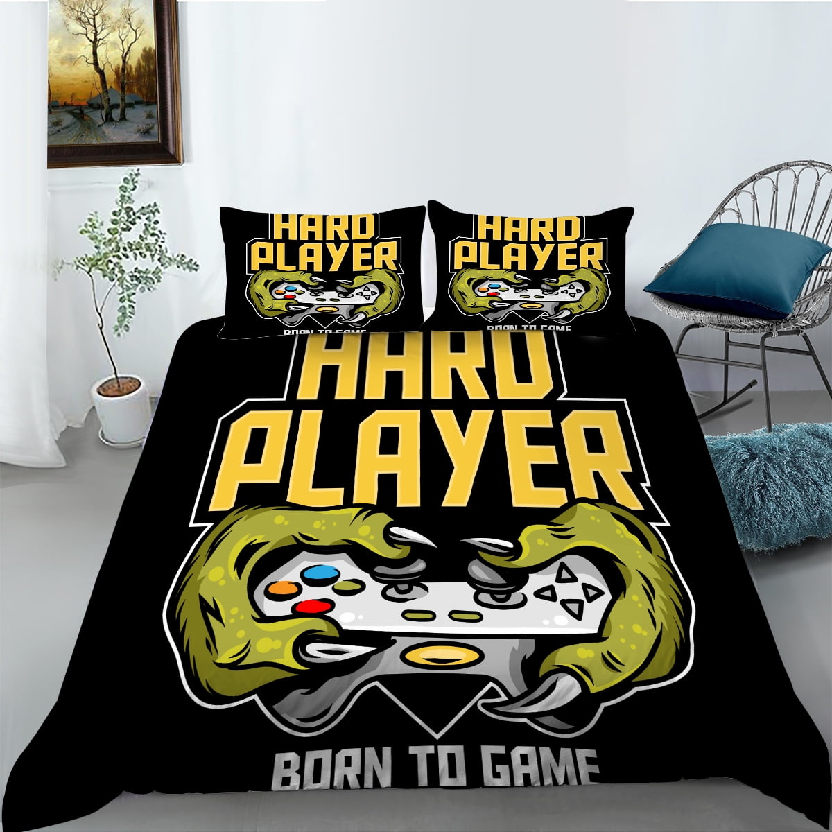 VAVIP Game Controller Bedding Set 3D Gamer Duvet Cover Pillow Case Boy ...