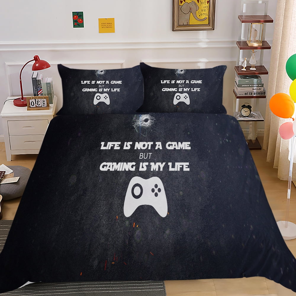 VAVIP Game Life 3D Bedding Set Game Handle Duvet Cover Pillow Case 2 ...