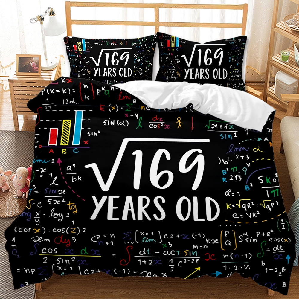 VAVIP Math Formula Theme Bedding Set 3D Learning Elite Teens Boy Down ...