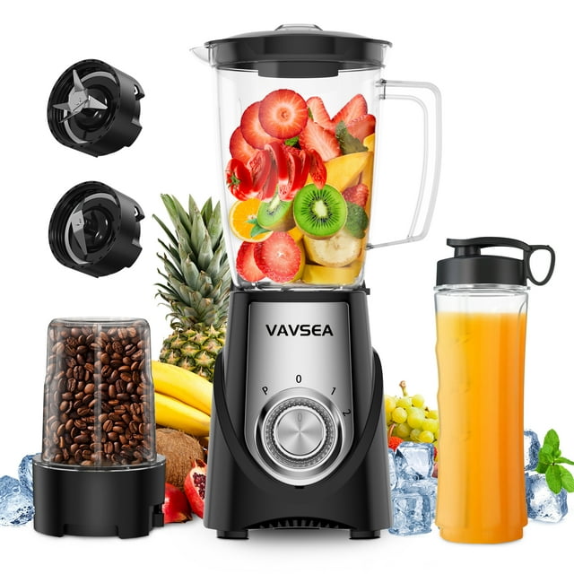 VAVSEA 1000W 3 IN1 Personal Blender & Grinder, BPA-Free, 2 Speeds for ...