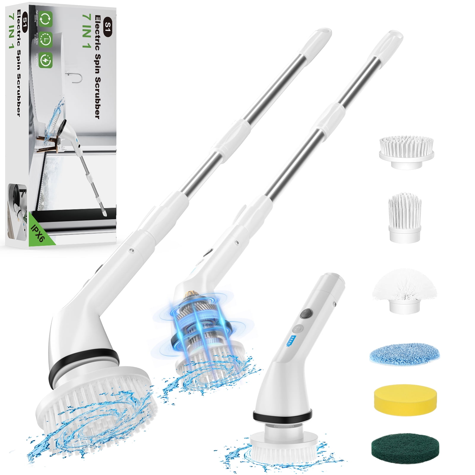 Free Shipping! VAVSEA Electric Spin Scrubber,Cleaning Brush for ...