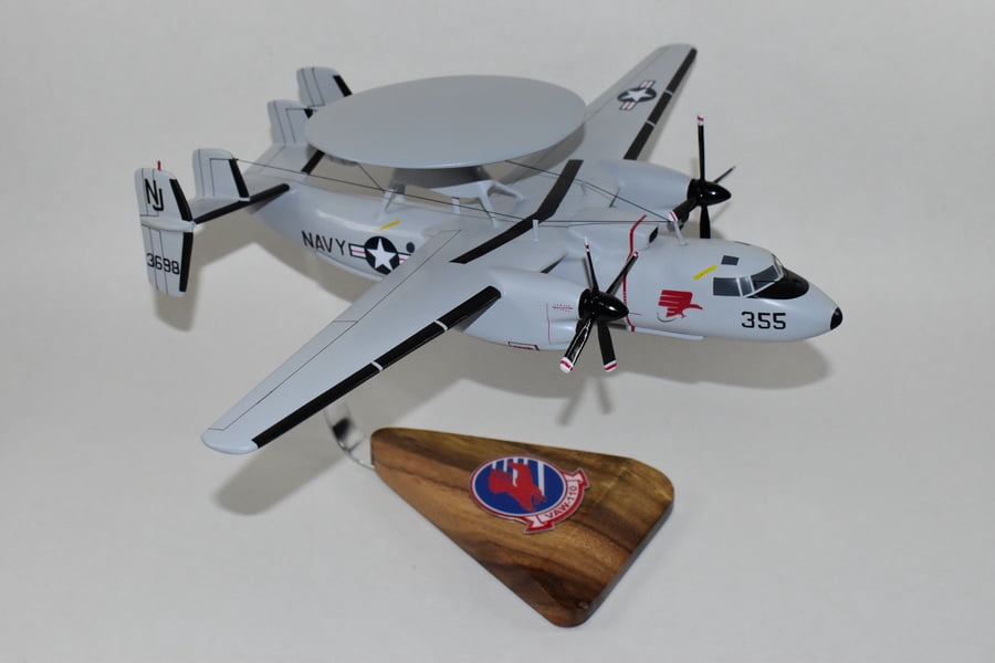 VAW-110 Firebirds E-2C Model, Navy, 1/54 (18" Wingspan), Mahogany ...