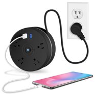 Presto Plug Portable Power Adaptor, Electric Outlet Extender with 2 USB ...