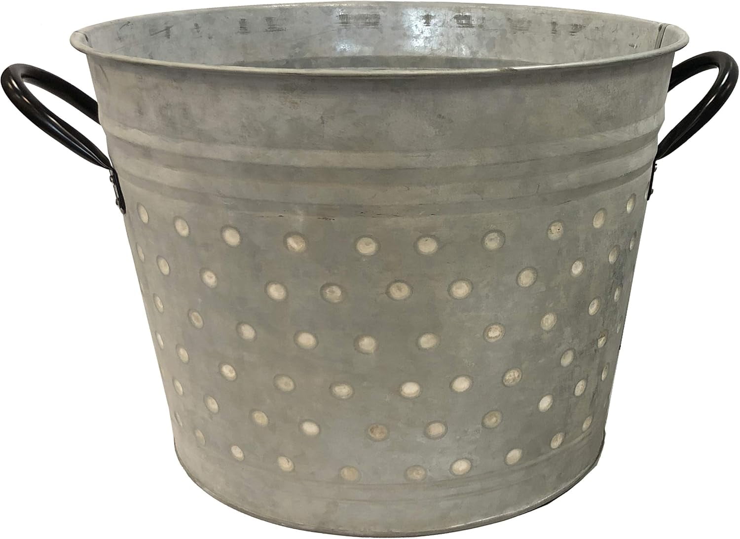 (VB5126LZ-JB Round Metal Bucket Planter - Modern Indoor & Outdoor ...