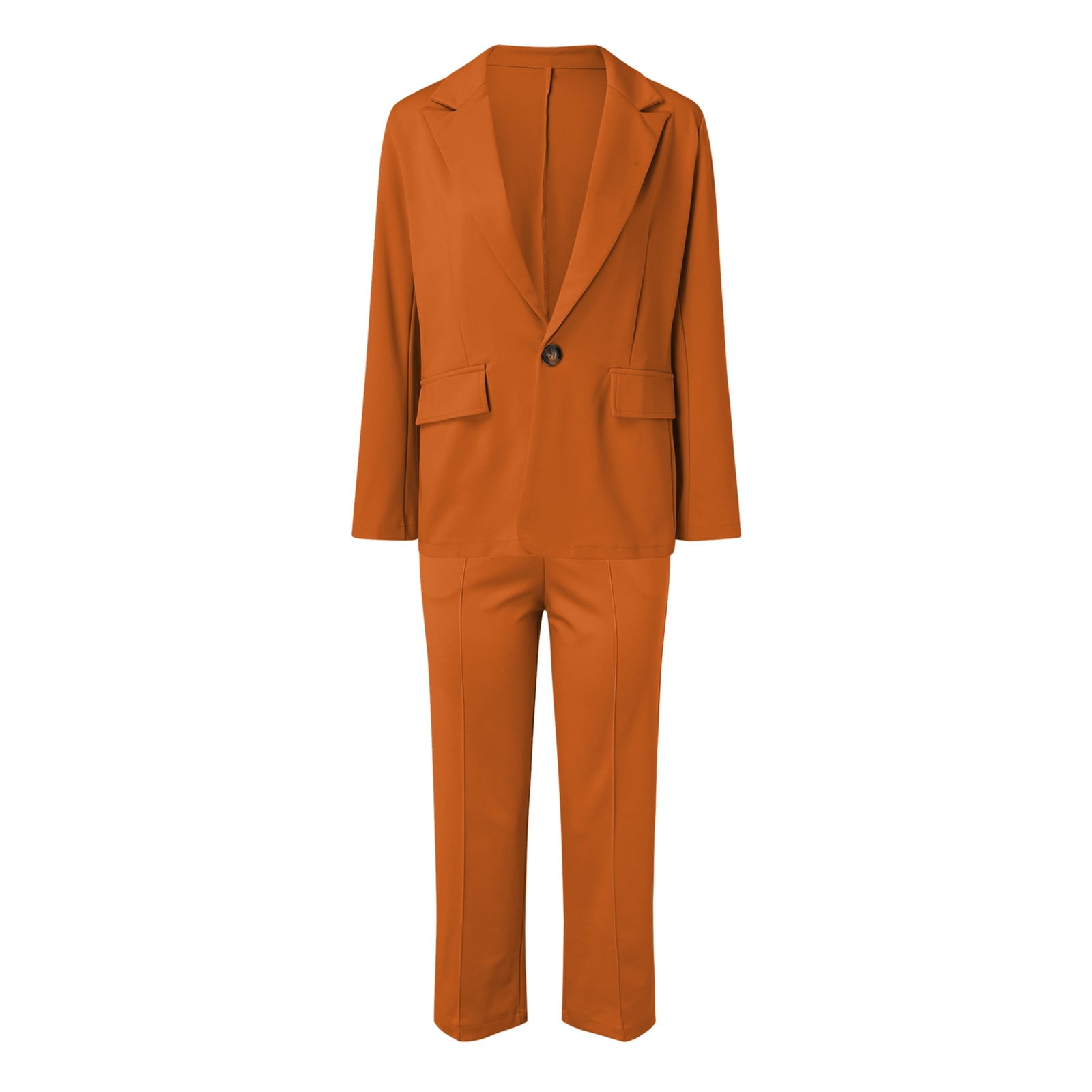 Vbarhmqrt Blazers For Women Business Two Piece Lapels Suit Set Office