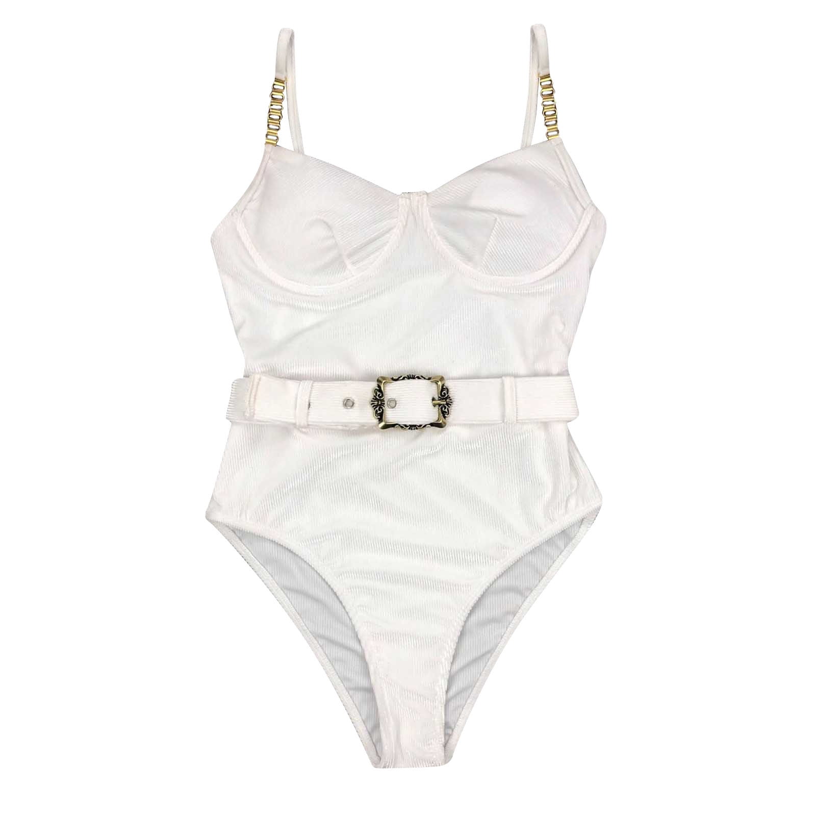 VBARHMQRT Female Plus Size 1 Piece Swimsuit for Women Women Tie Knot ...