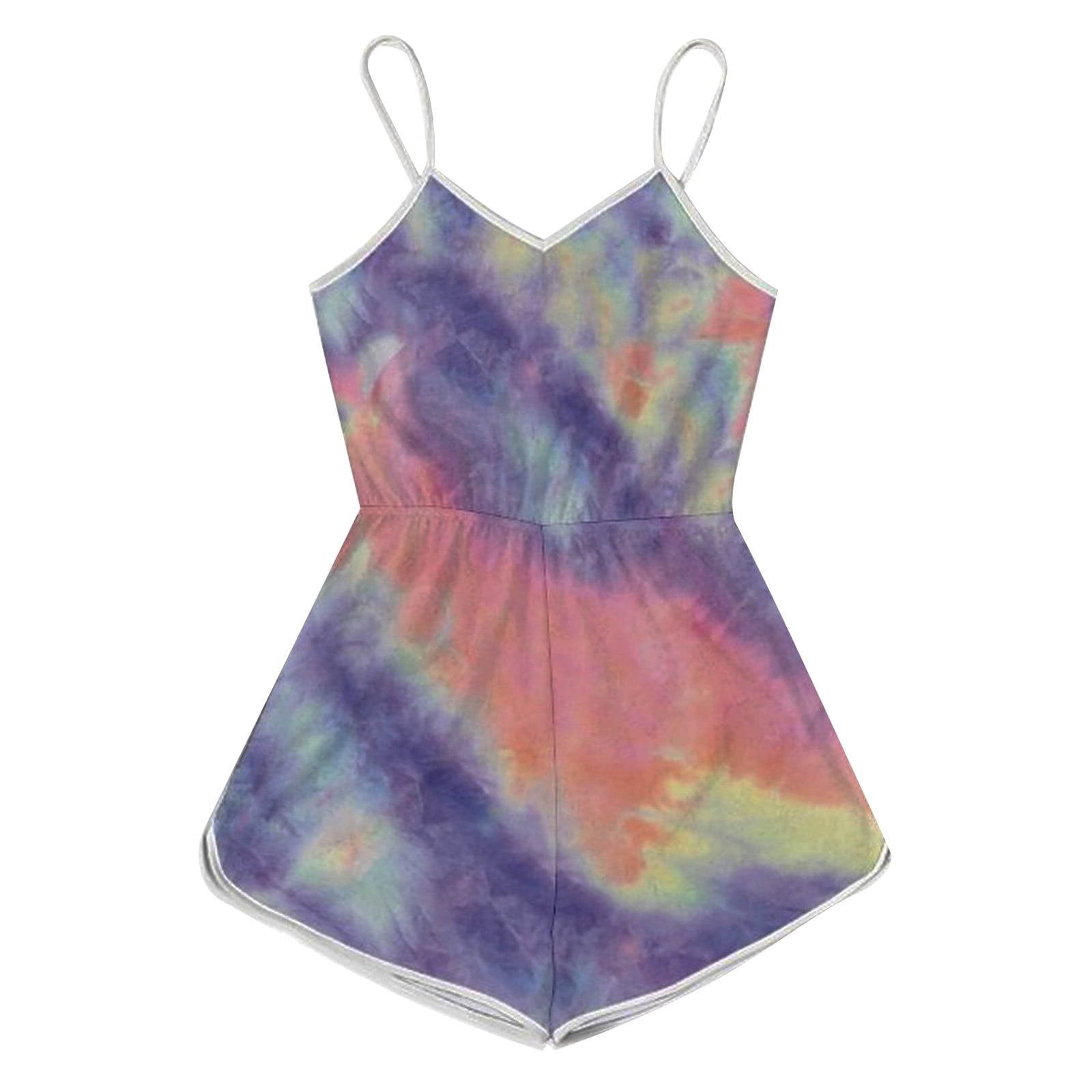 Vbarhmqrt Female Romper Swimsuit Plus Size Womens Summer Spaghetti