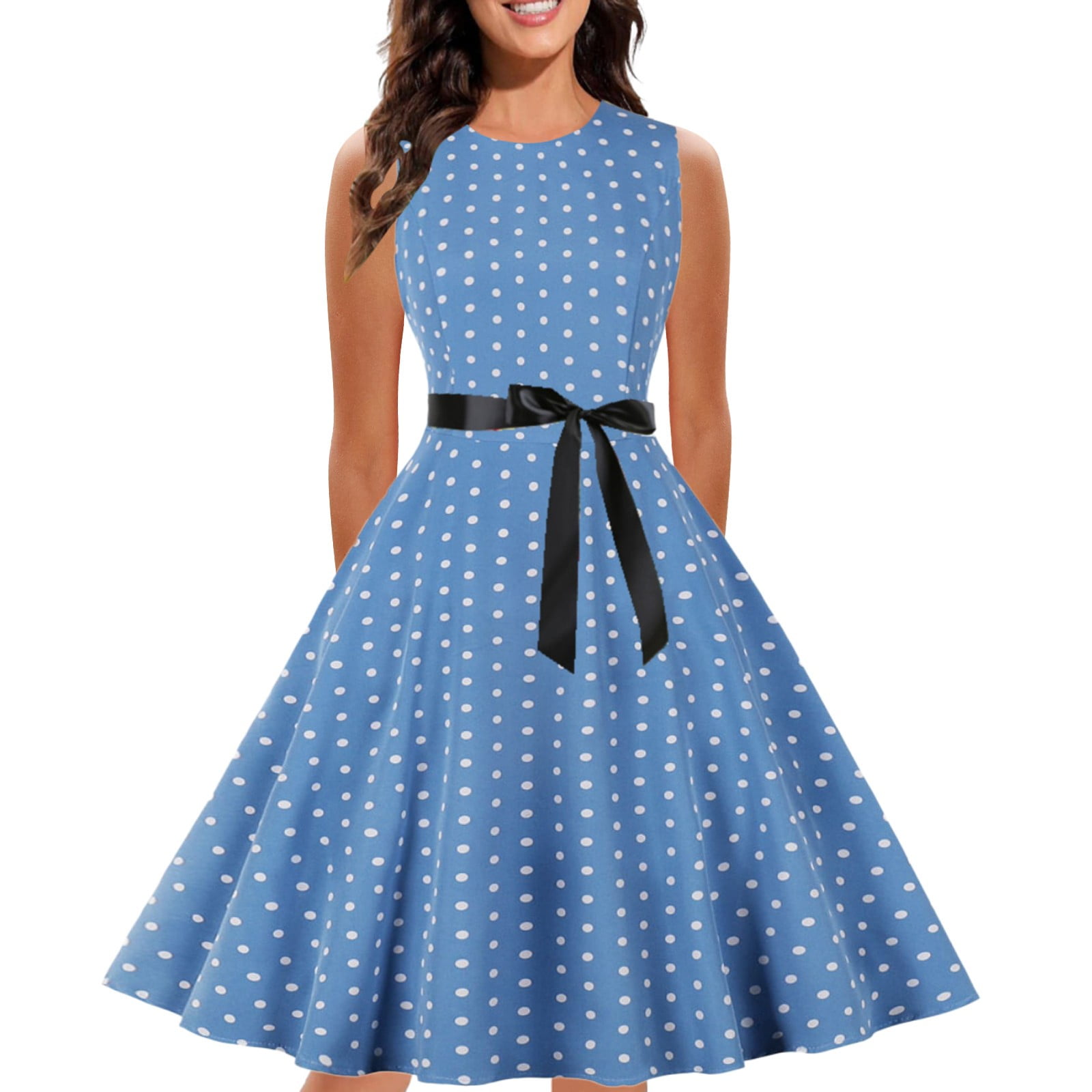 Vbarhmqrt Female Sun Dresses For Women Casual Women Vintage Cocktail