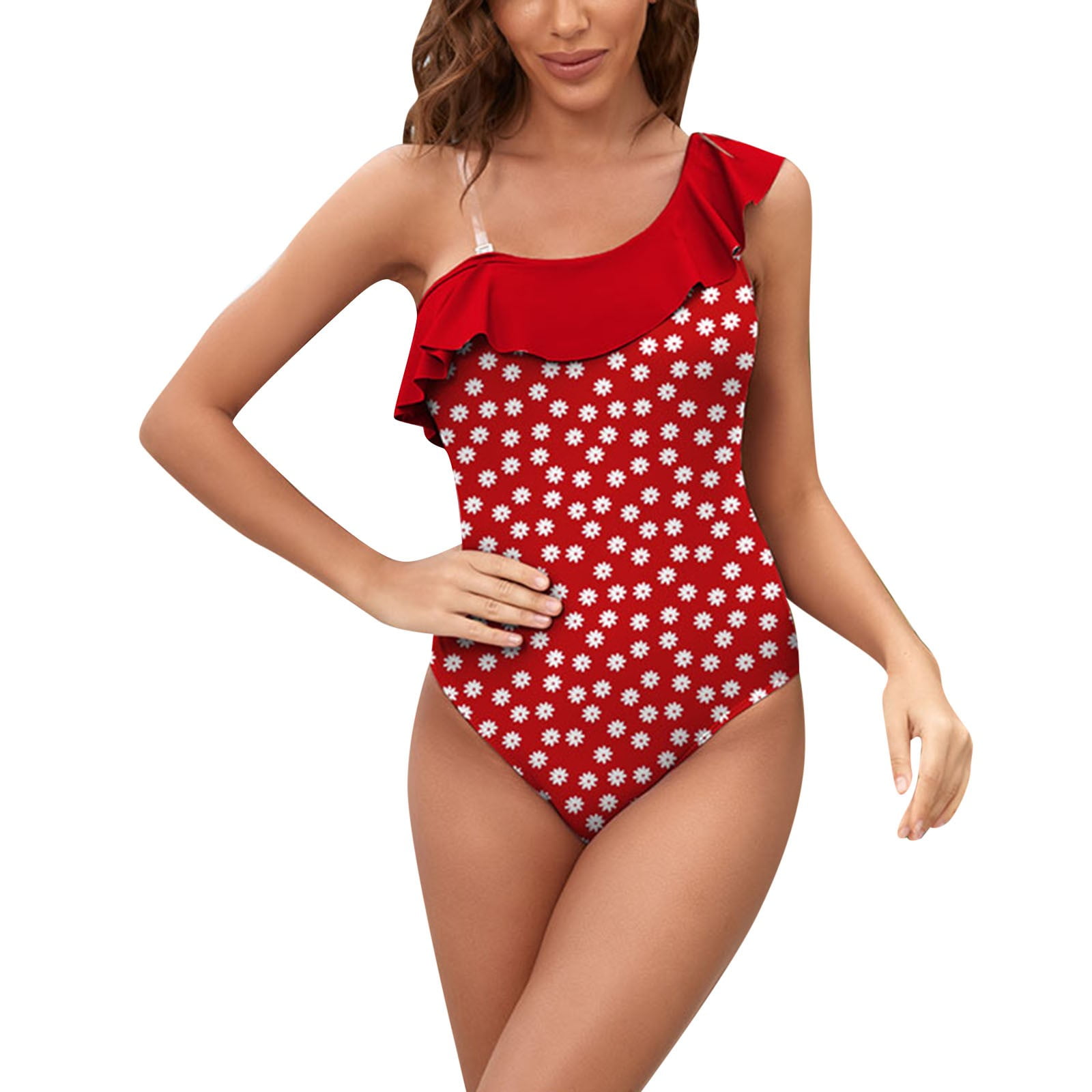 Vbarhmqrt Female Swimwear For Women 1 Piece Tummy Control Full Coverage