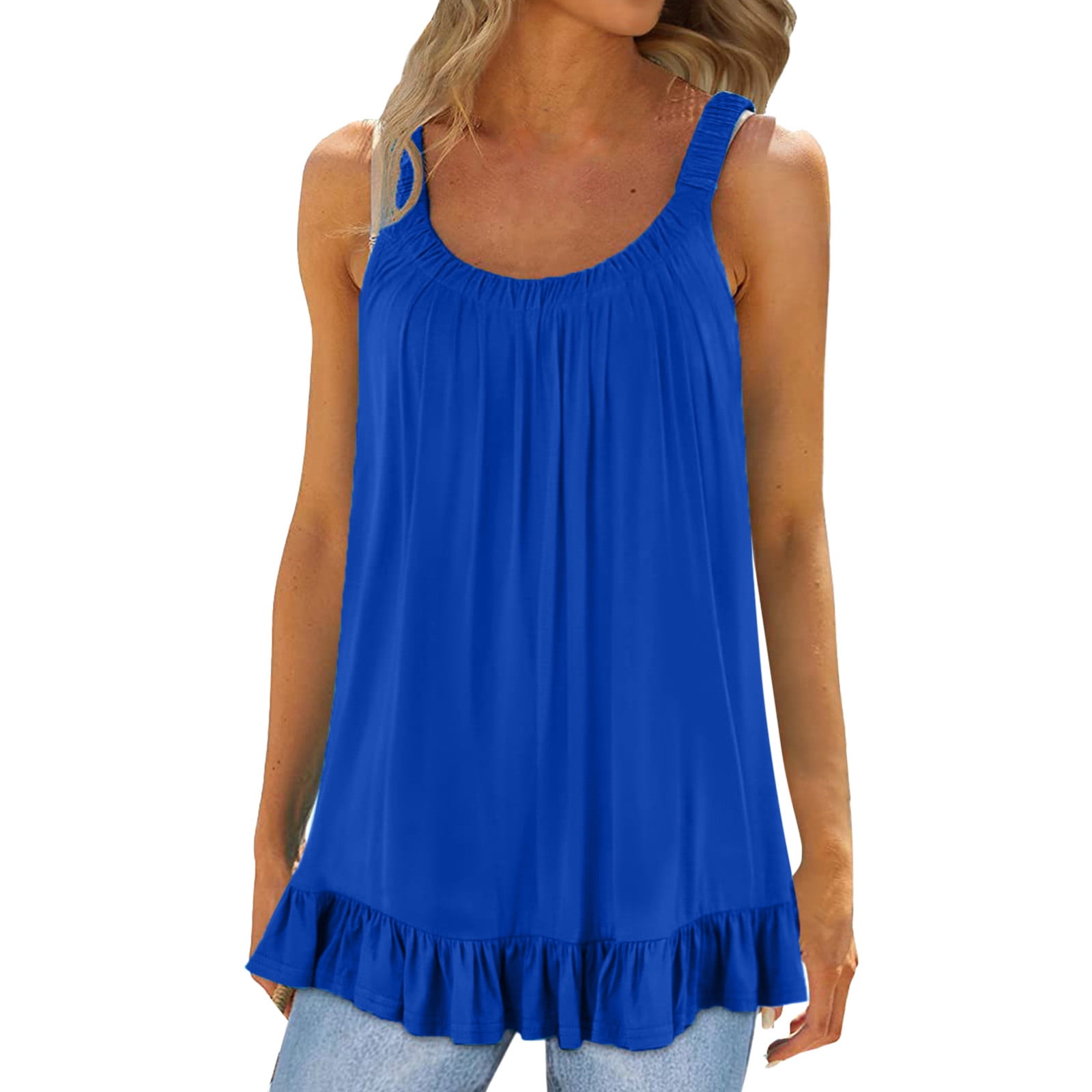 Vbarhmqrt Female Tennis Tops For Women Womens Summer Tank Tops Loose
