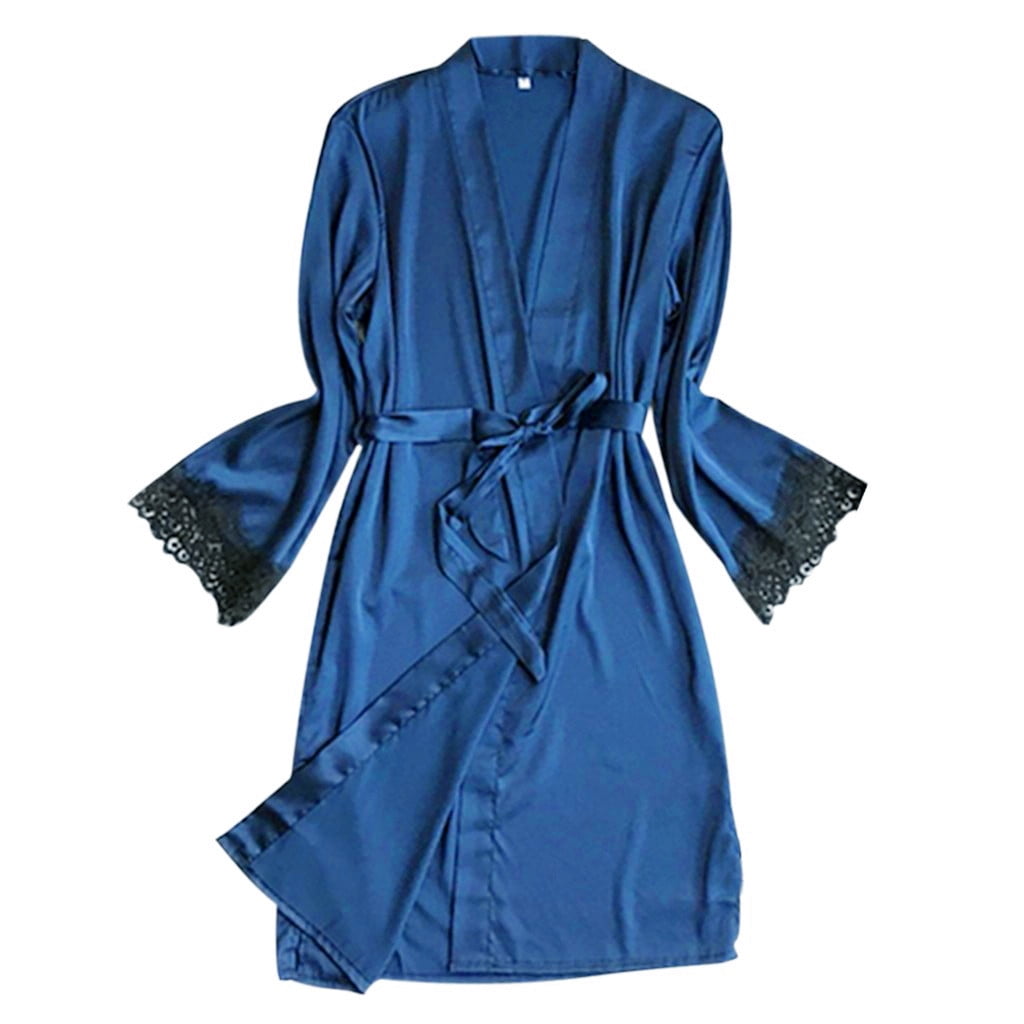 VBARHMQRT Leather Lingerie Set Women Sexy Satin Silk Sleepwear Pajamas ...