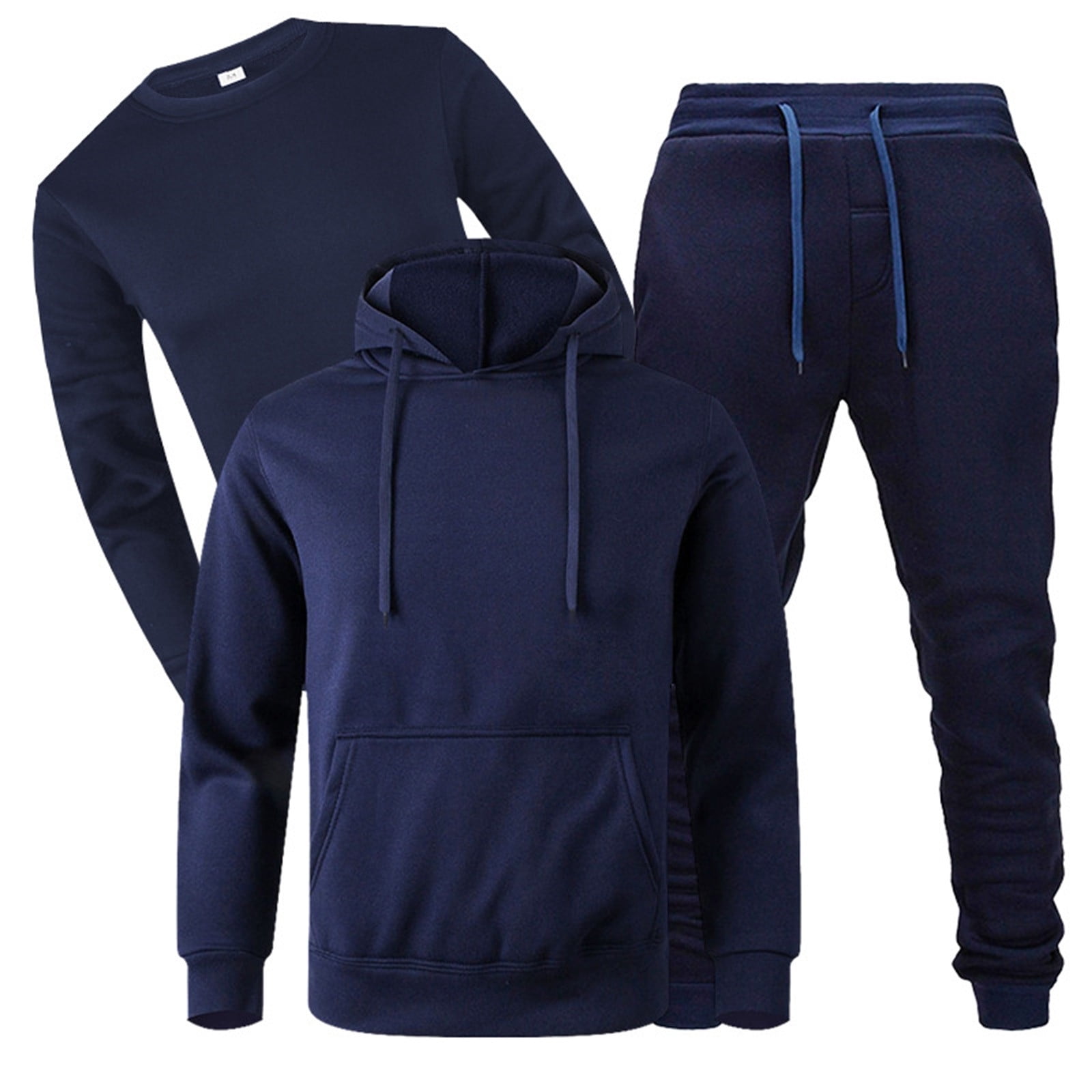 VBARHMQRT Outfits for Men Winter Men Tracking Suit Men Sweatsuit 3 ...