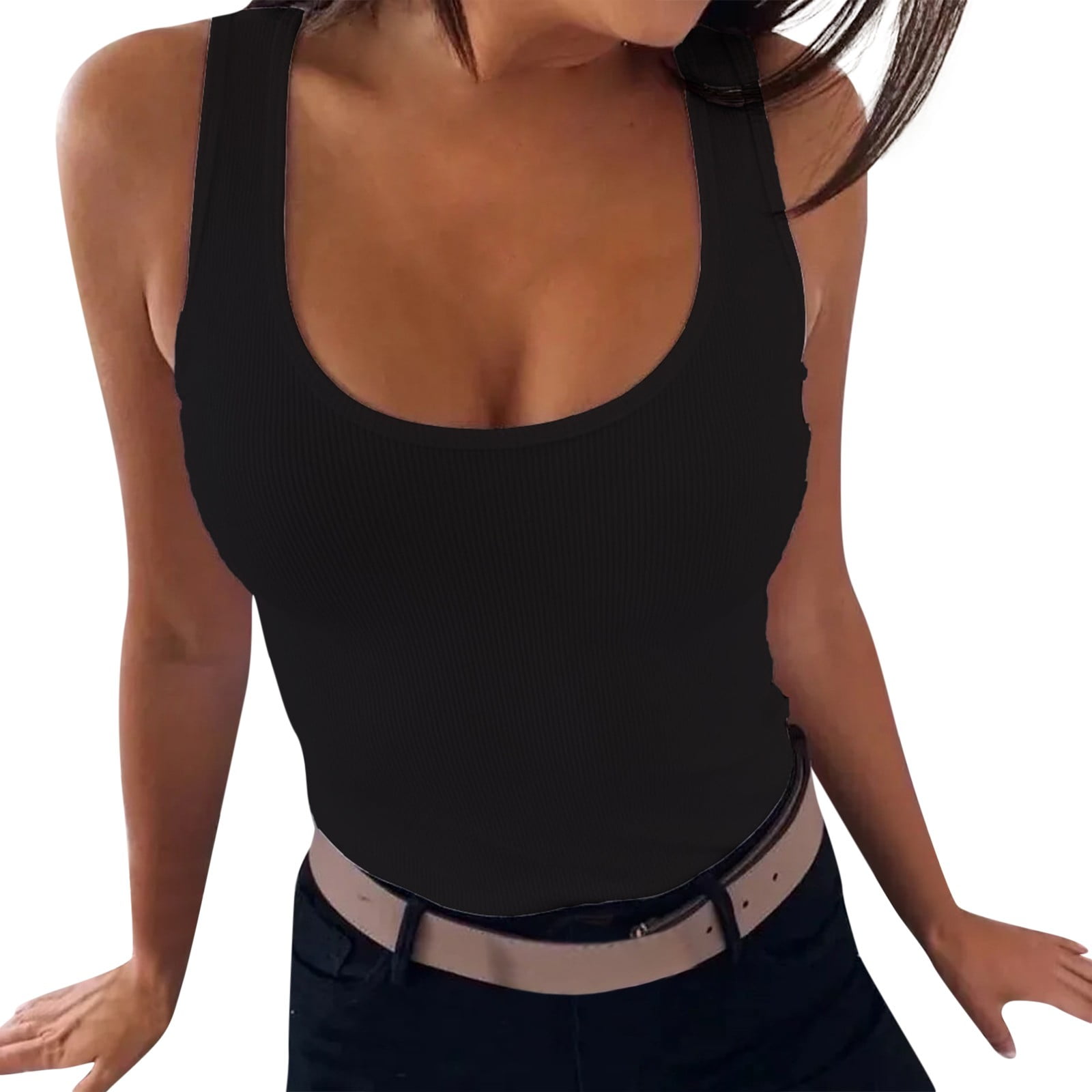 Vbarhmqrt Seamless Tank Tops For Women Full Length 2024 Woman Tops Tank