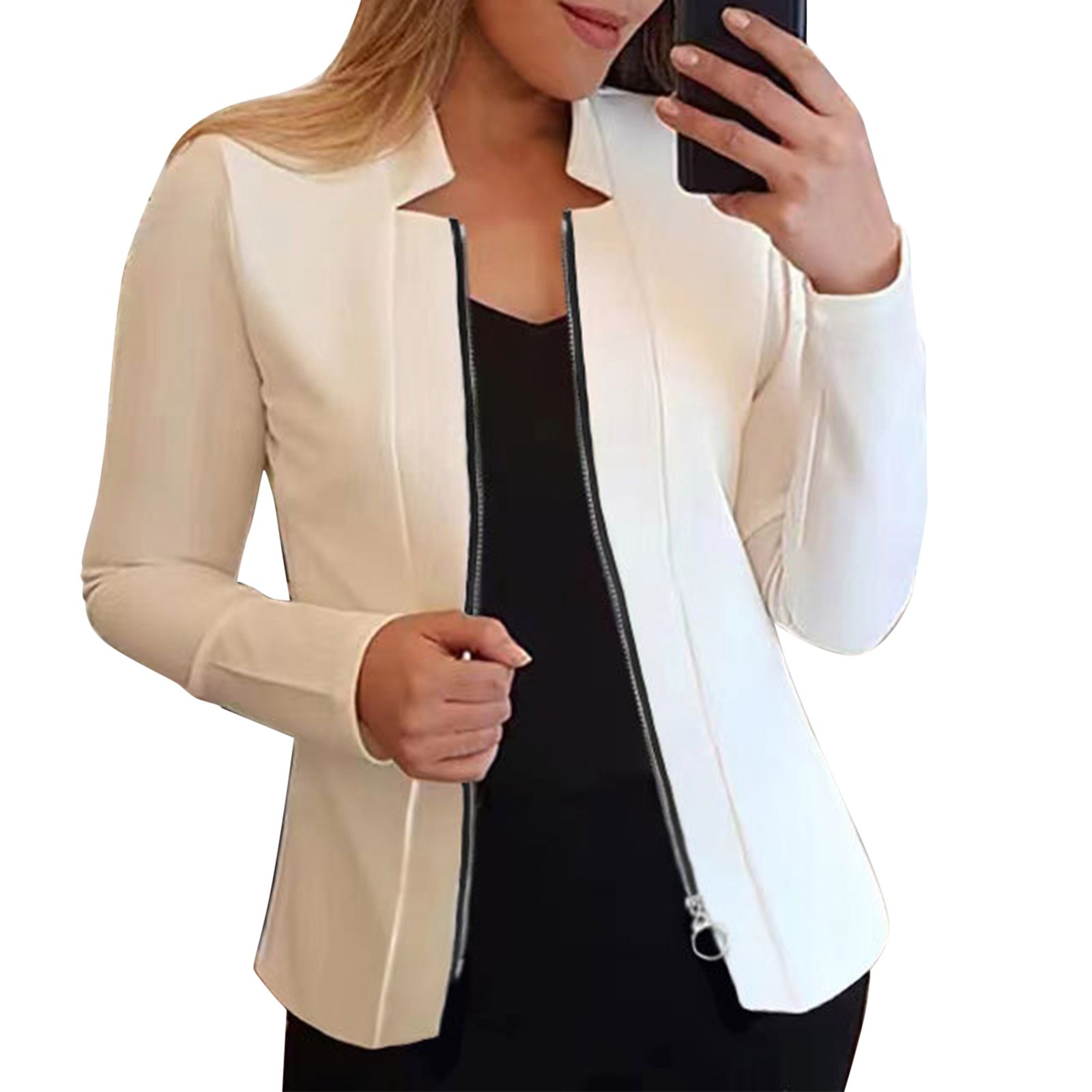 VBARHMQRT Spring Blazers for Women 2024 Floral Woman Jackets Solid Open ...