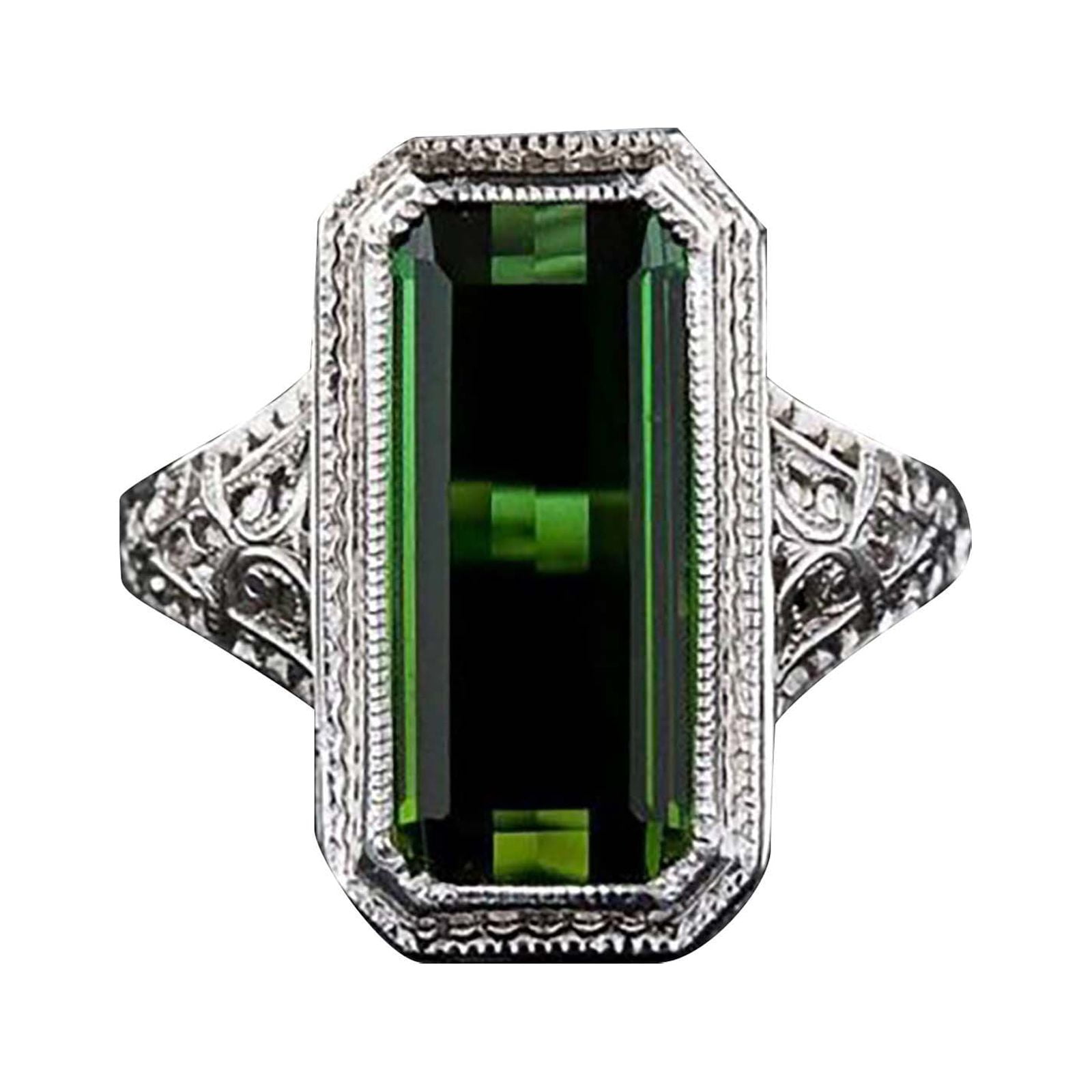 VBARHMQRT Sun and Moon Ring Gemstone Wedding Rings Birthday Gifts ...