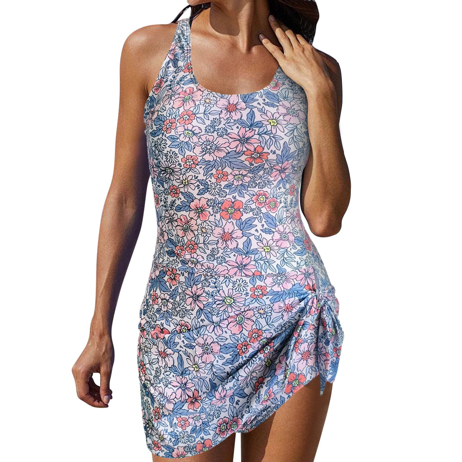 Vbarhmqrt Swim Suits For Women 2024 2 Piece Swimwear Tankini 2 Piece