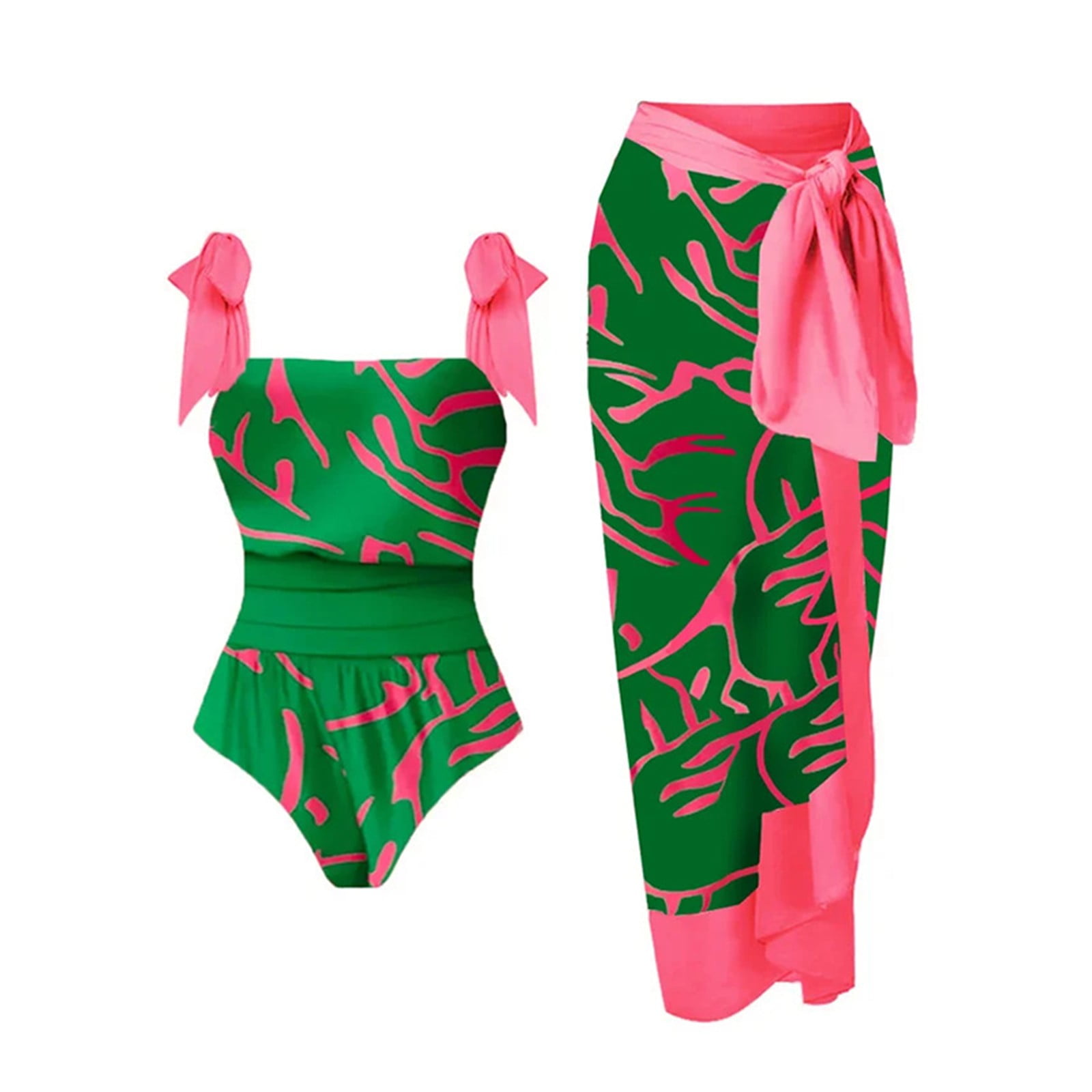 Vbarhmqrt Swimsuit For Women 2024 2 Piece Bikini Swimsuit Conservative