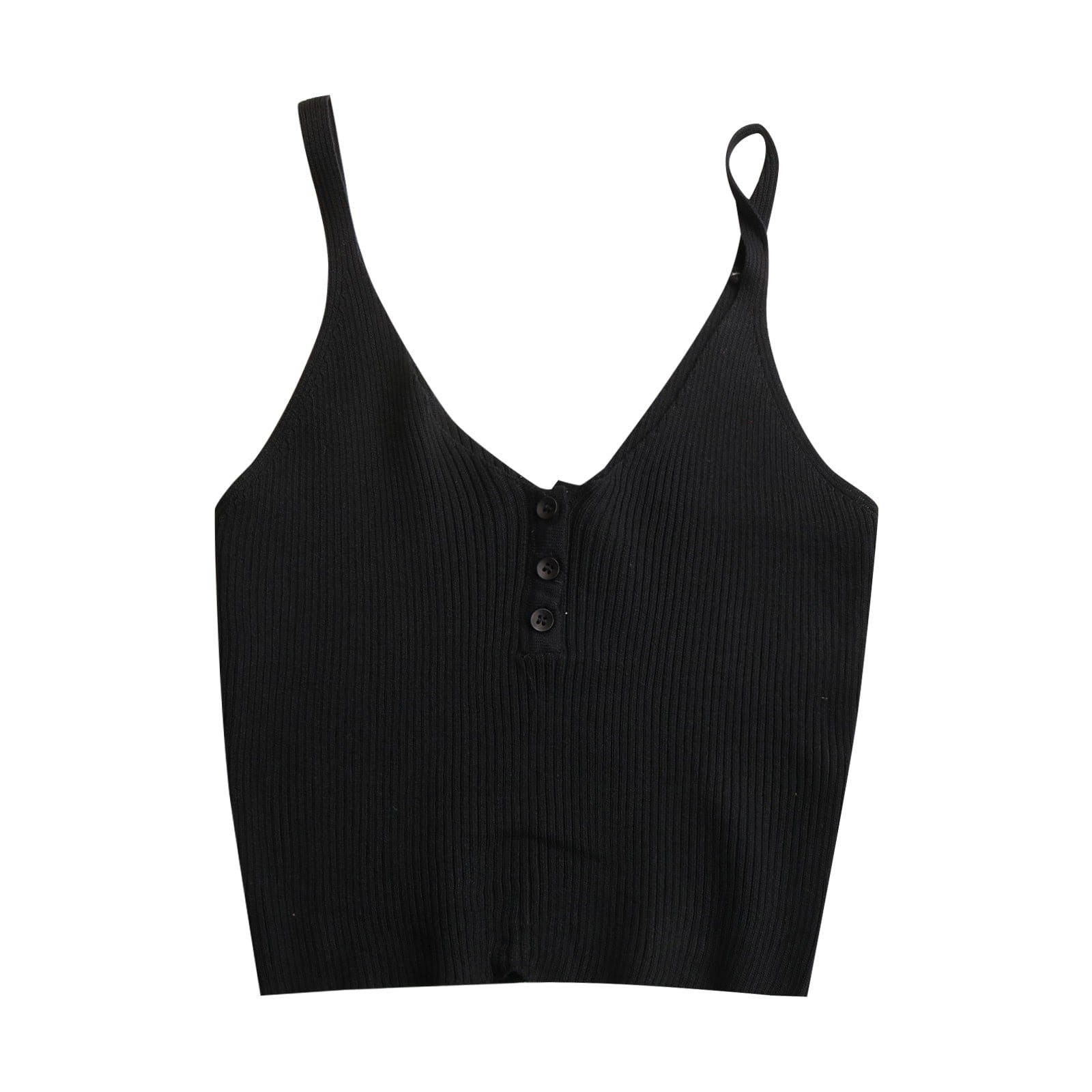 Vbarhmqrt Tank Tops For Women Cropped Personality Design Short Sexy