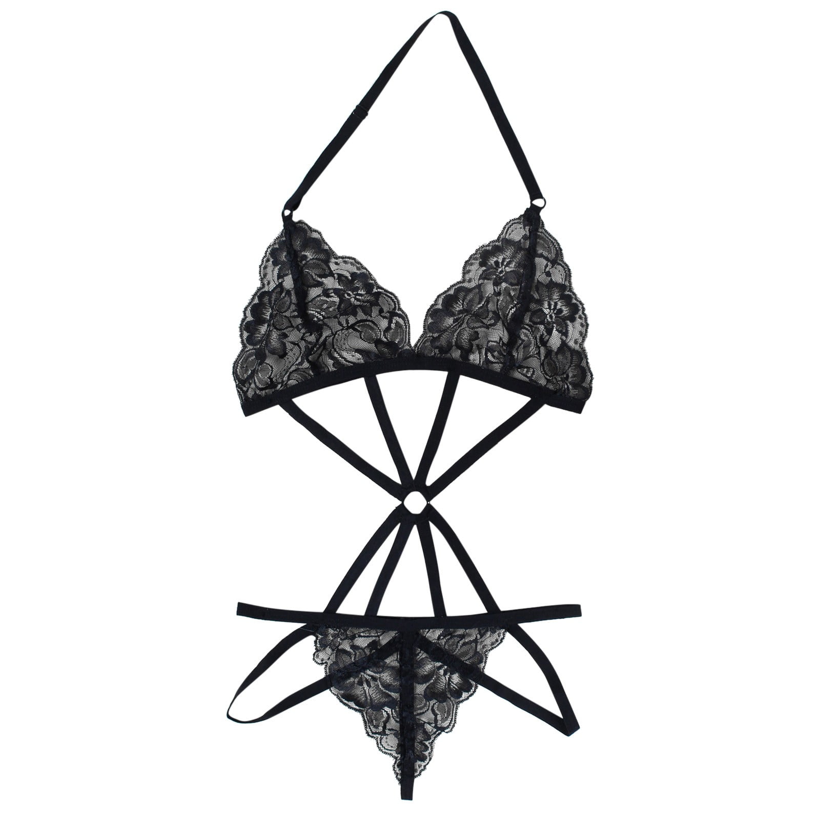 Vbarhmqrt Valentines Day Lingerie Sets For Women Bandage Lace Romper