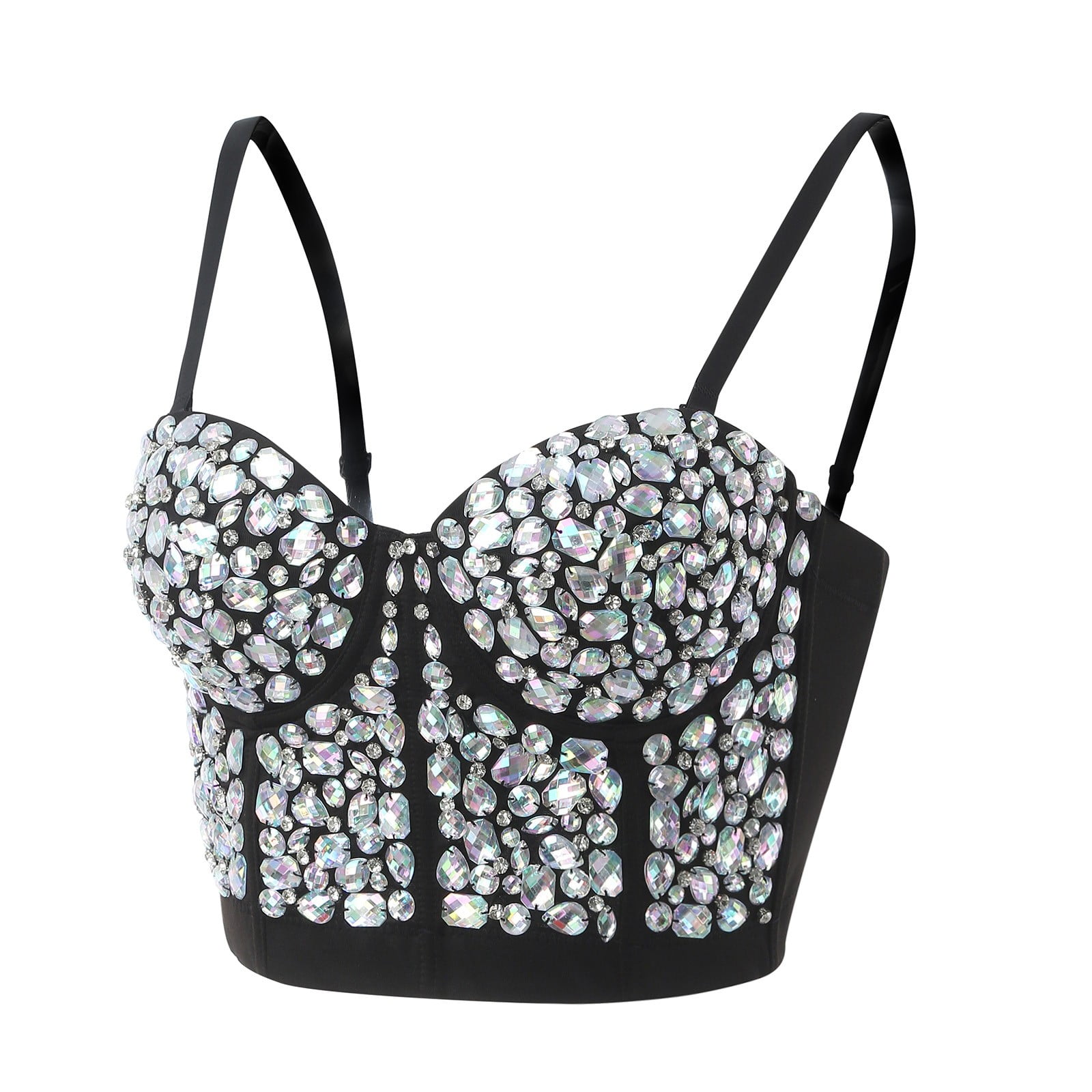 Vbarhmqrt Workout Crop Tank Tops For Women Womens Corset Top Bustier