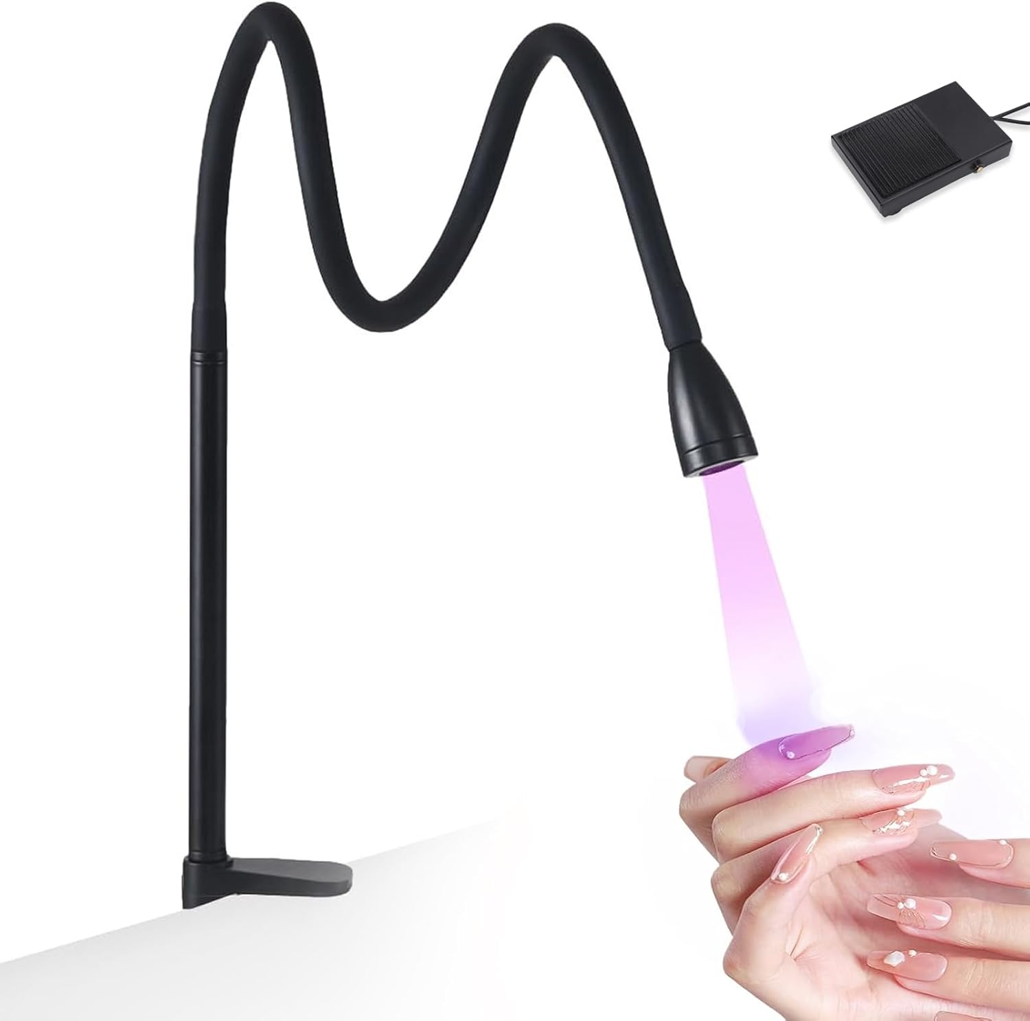 VBESTLIFE Light Gooseneck Lamp, 395 to 400nm 5W Gooseneck LED Lash ...