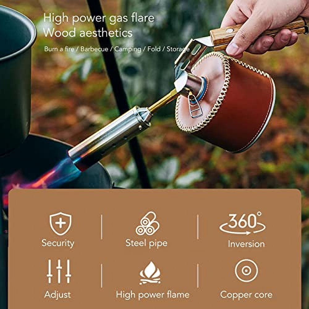 VBESTLIFE Outdoor Flamethrower, Foldable High Power Outdoor Torch ...