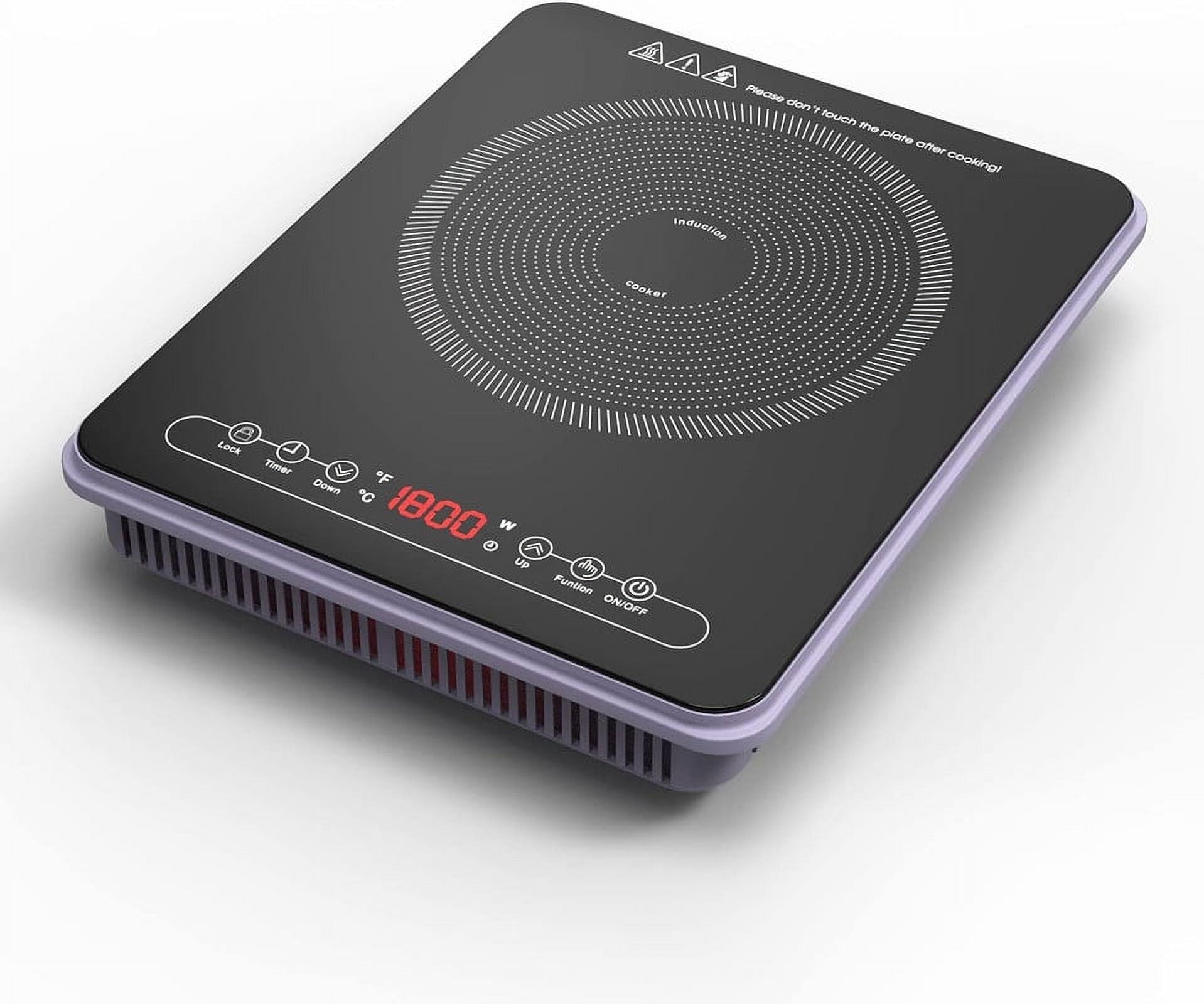 VBGK Induction Cooktop 1800W True, Single Burner Induction Stove ...