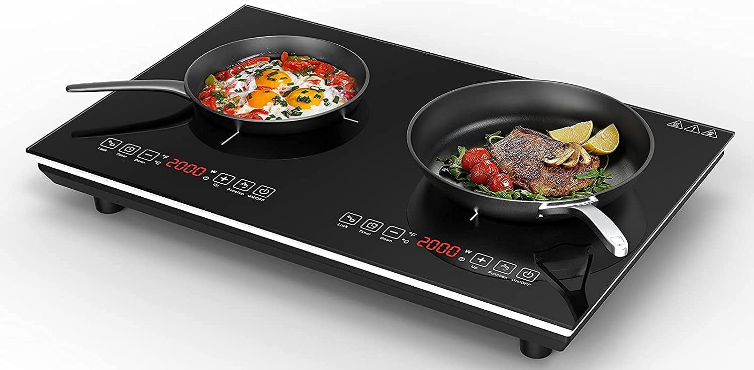 VBGK Induction Cooktop 4000W, 2 Burner 24in Electric Stove, Auto ...