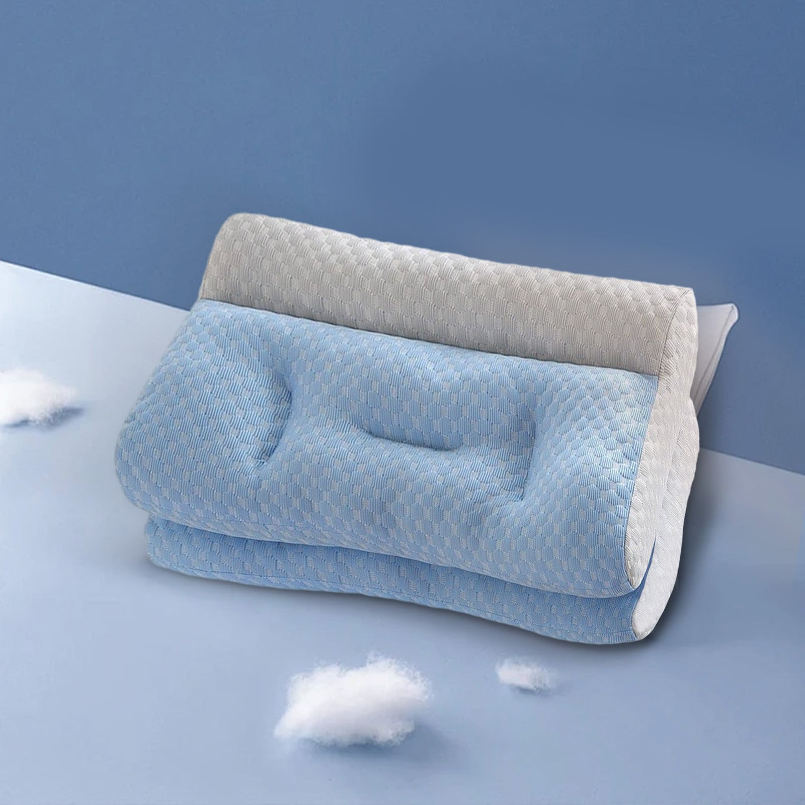 VBODN 48*74cm Pillows for Bed Soft And Non Collapsing Core Protects The ...