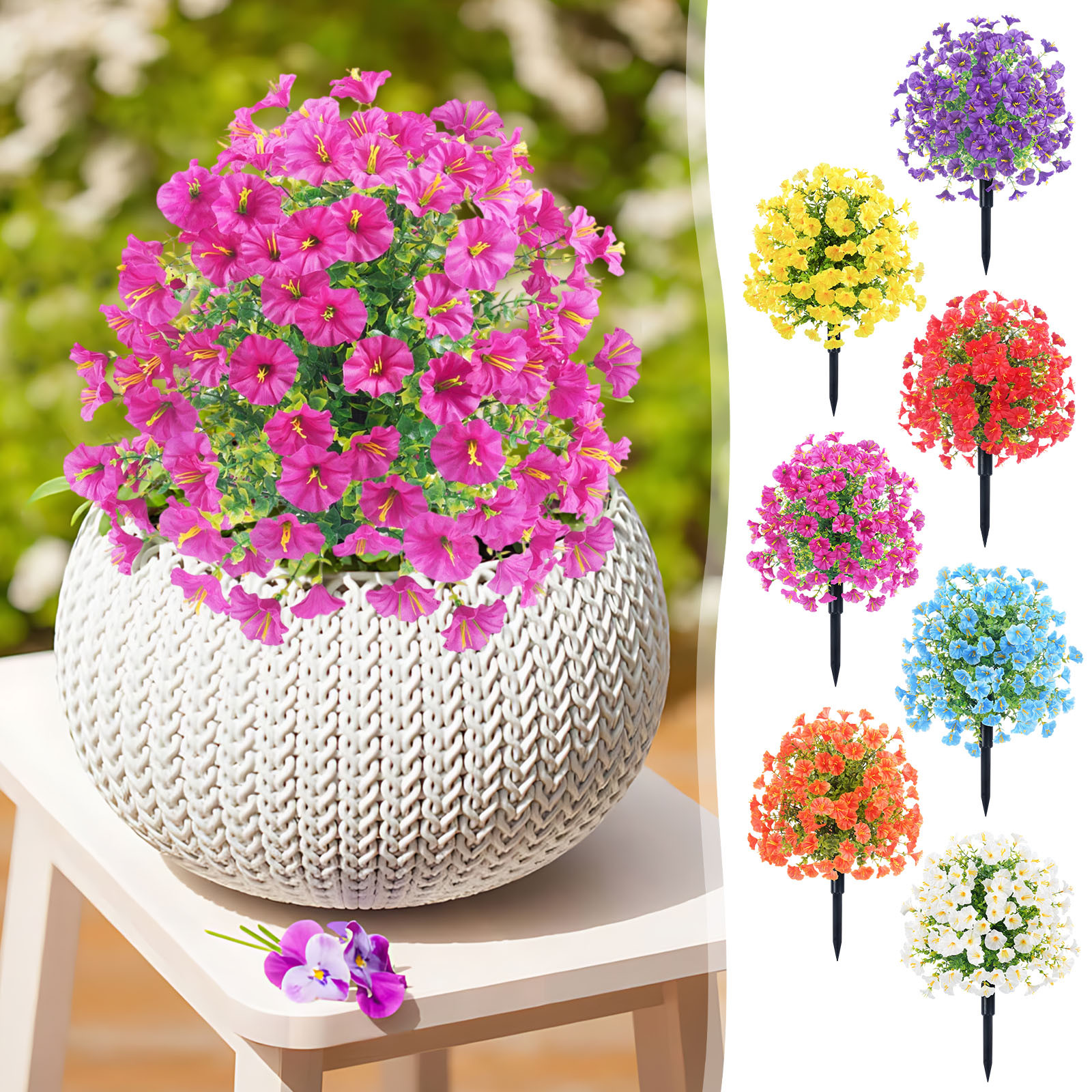 VBODN Artificial Flowers Indoor,Artificial Flowers and Plant,Garden ...