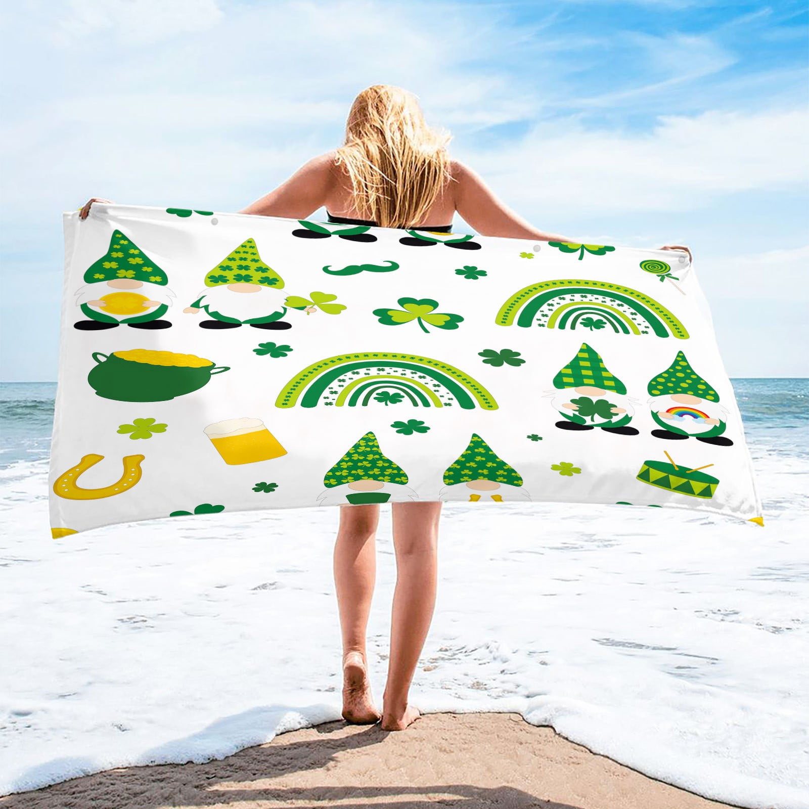 VBODN Beach Mats Outdoor,Sandproof Beach Towel,Oversized Beach Towells ...