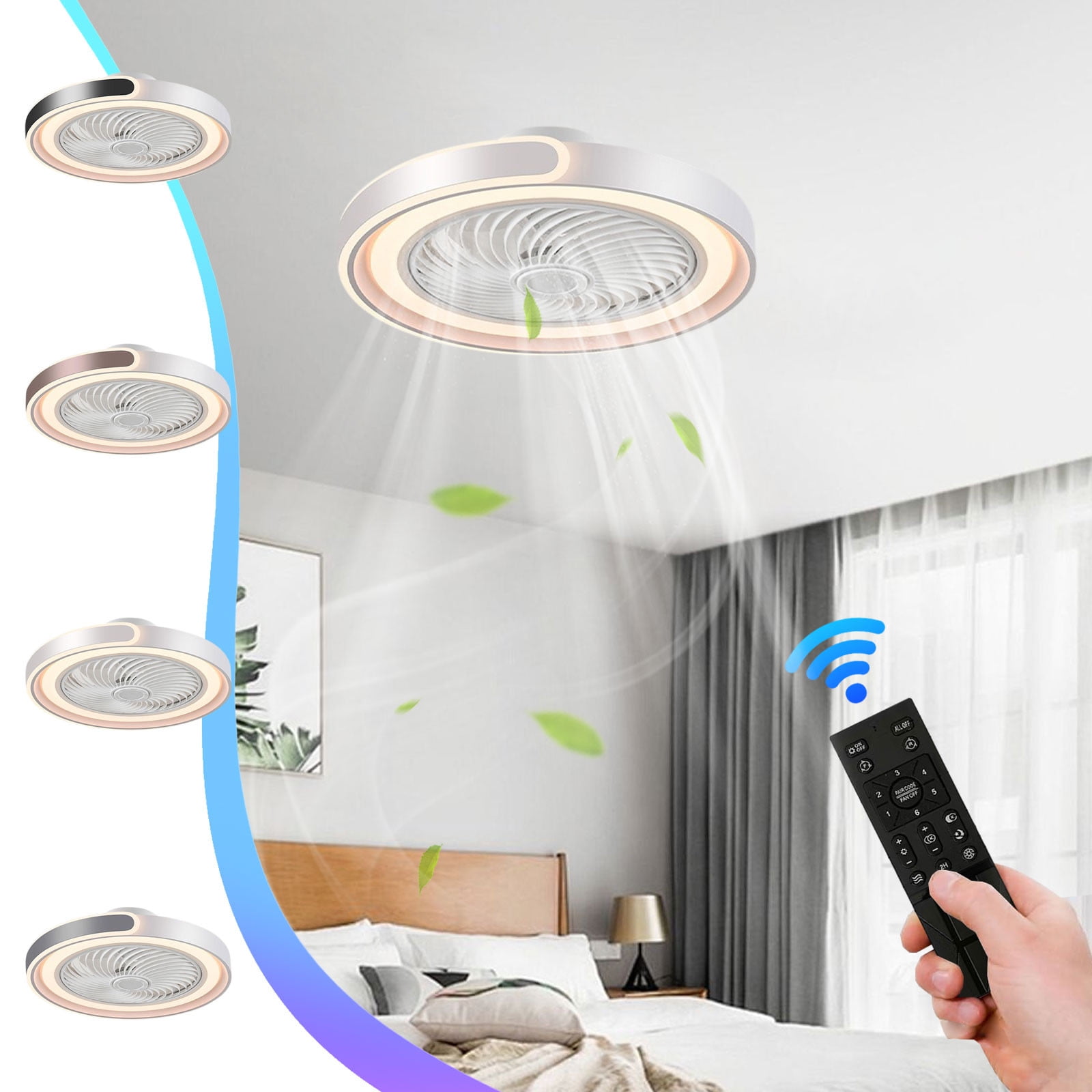 VBODN Bedroom Furniture,Storage Shelves,Ceiling Chandelier Fan Light ...