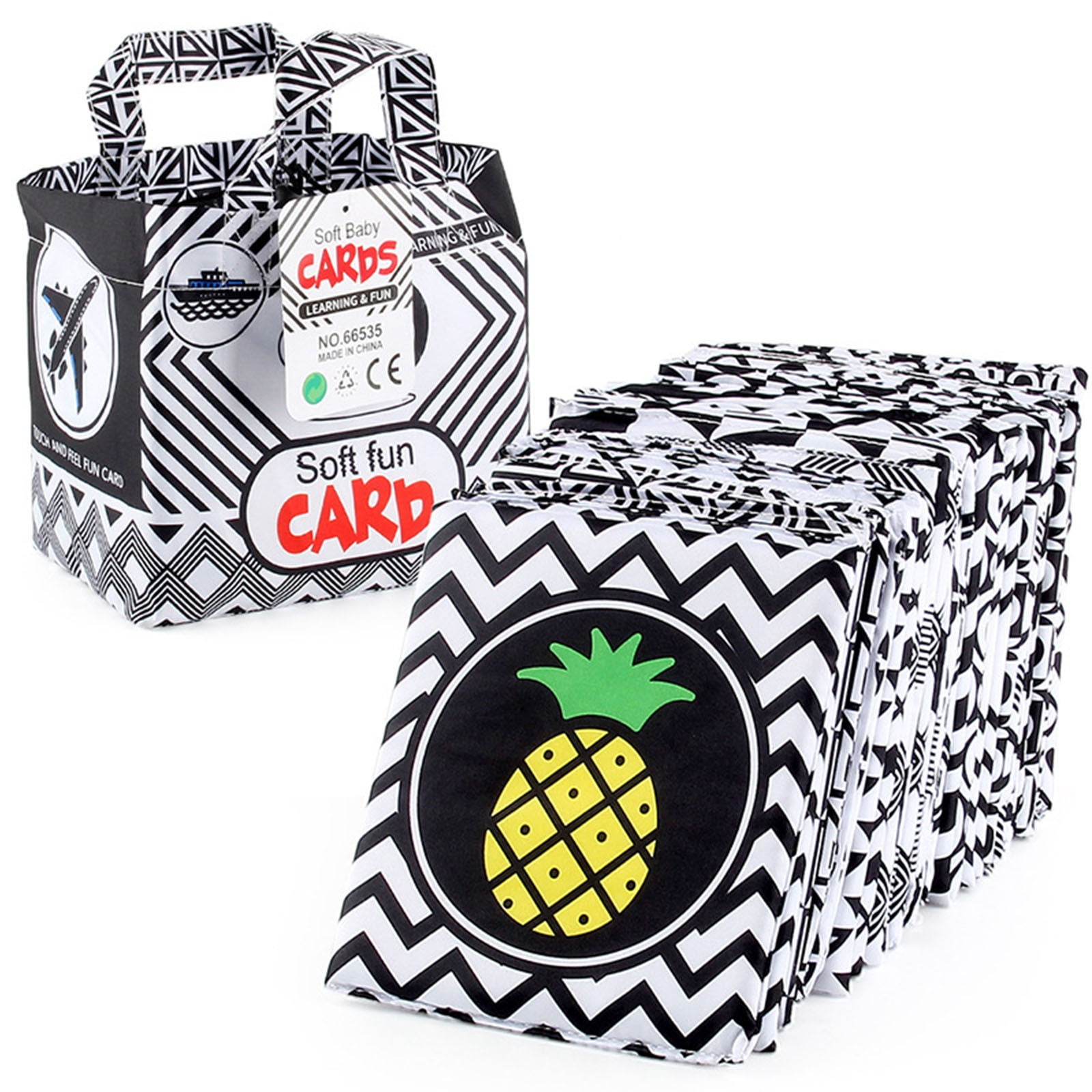 VBODN Early Childhood Enlightenment Book Soft Alphabet Cards Cloth Alphabet Tiles Soft Alphabet ...