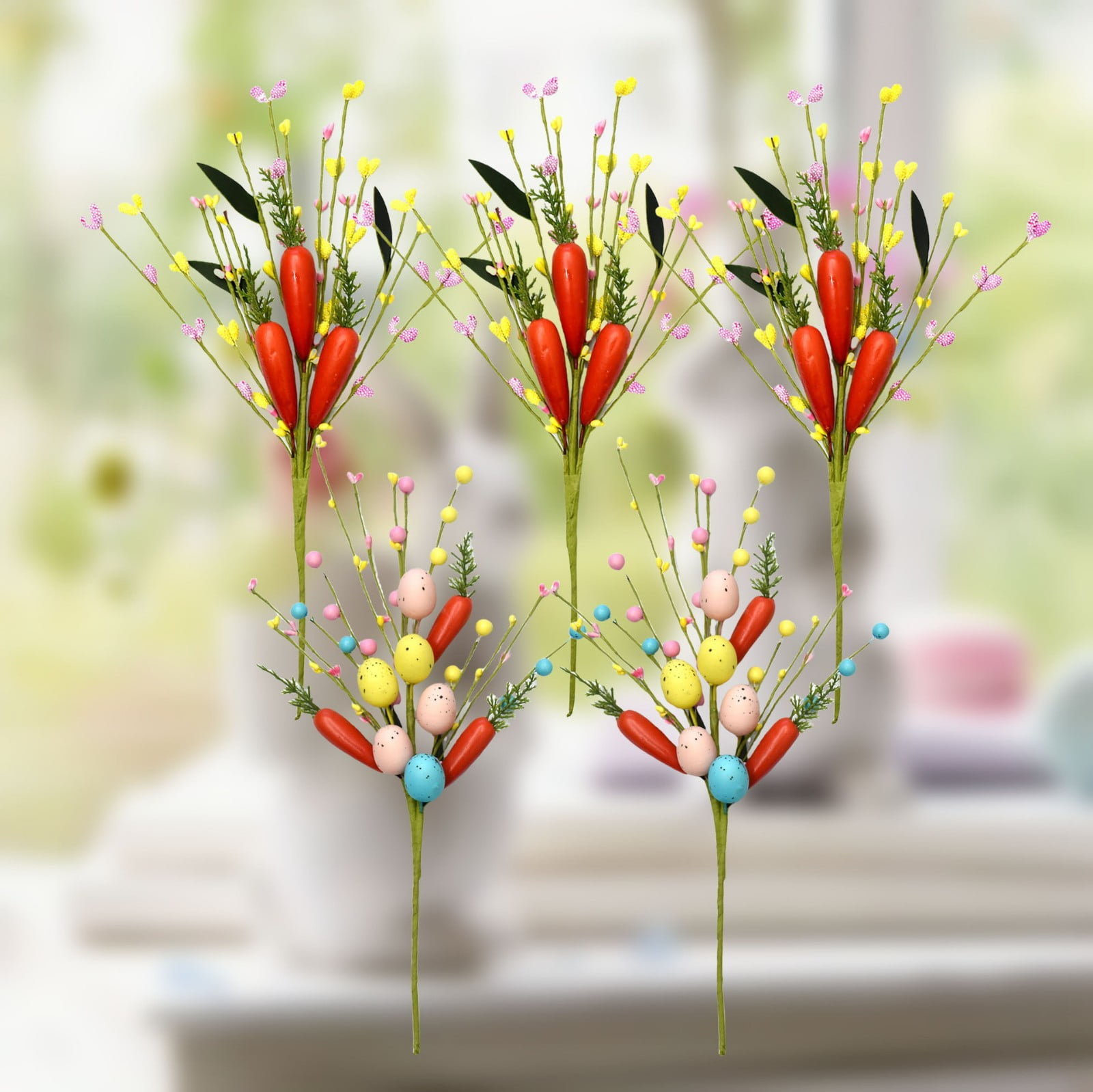 VBODN Easter Decoration,Easter Berry Carrot Branch Home Party ...