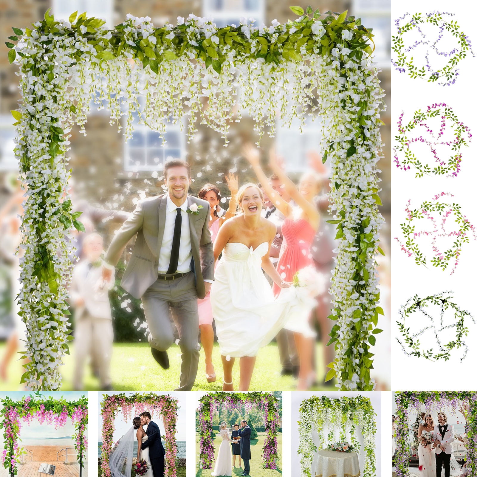 VBODN Home Decor Aesthetic,Vines Artificial Flower Vines 1.8 Meters ...