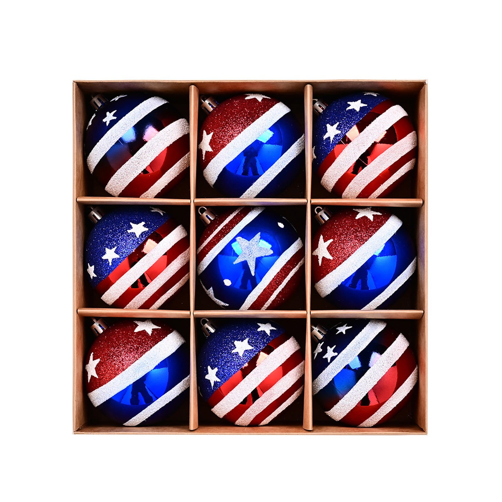 VBODN Independence Day Decorations,4th Of July,Patriotic Outdoor Decor,9pcs Independence Day 8CM ...