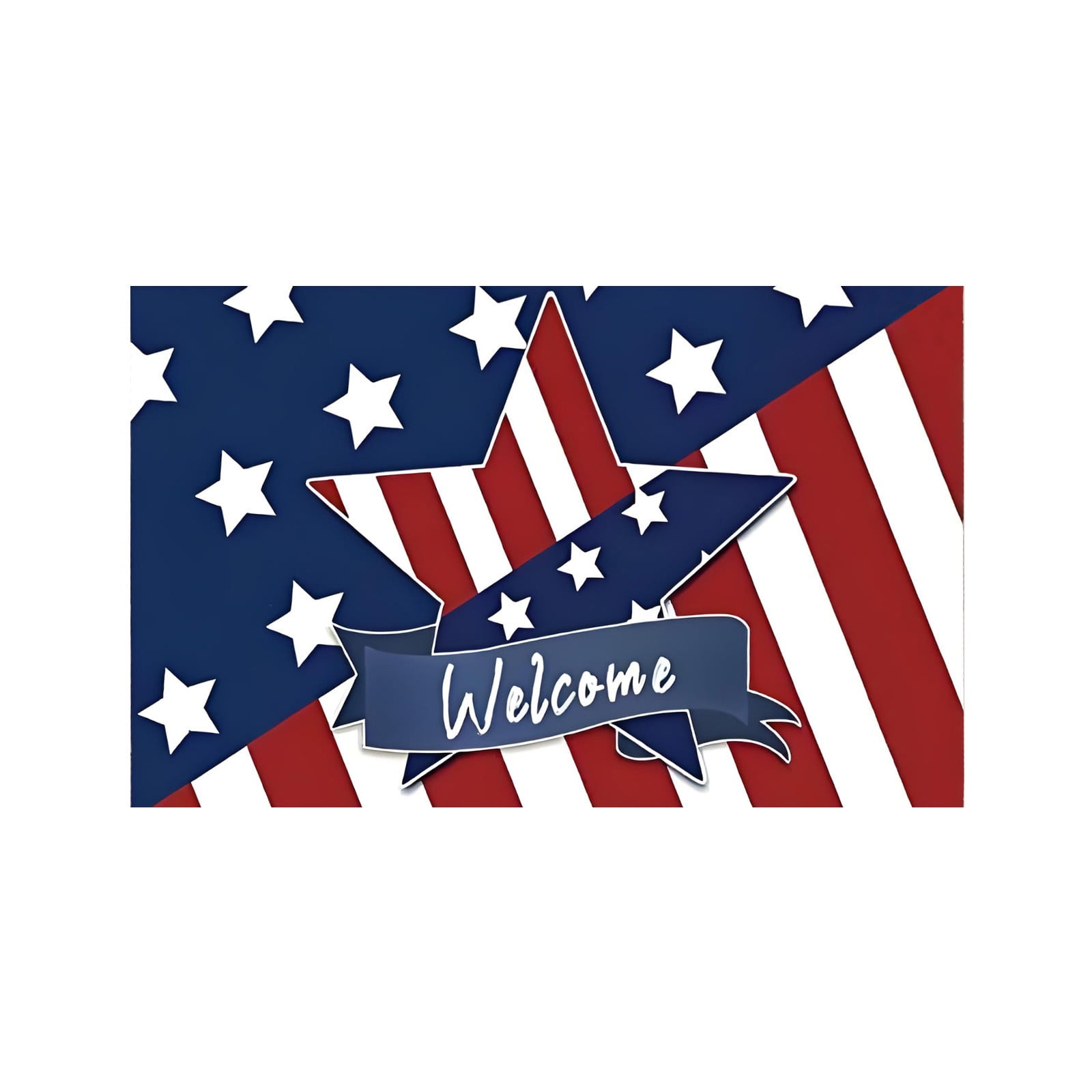 VBODN Independence Day Party Decor,4th Of July,Patriotic Decorations,USA Flag Welcome Entry Mat ...