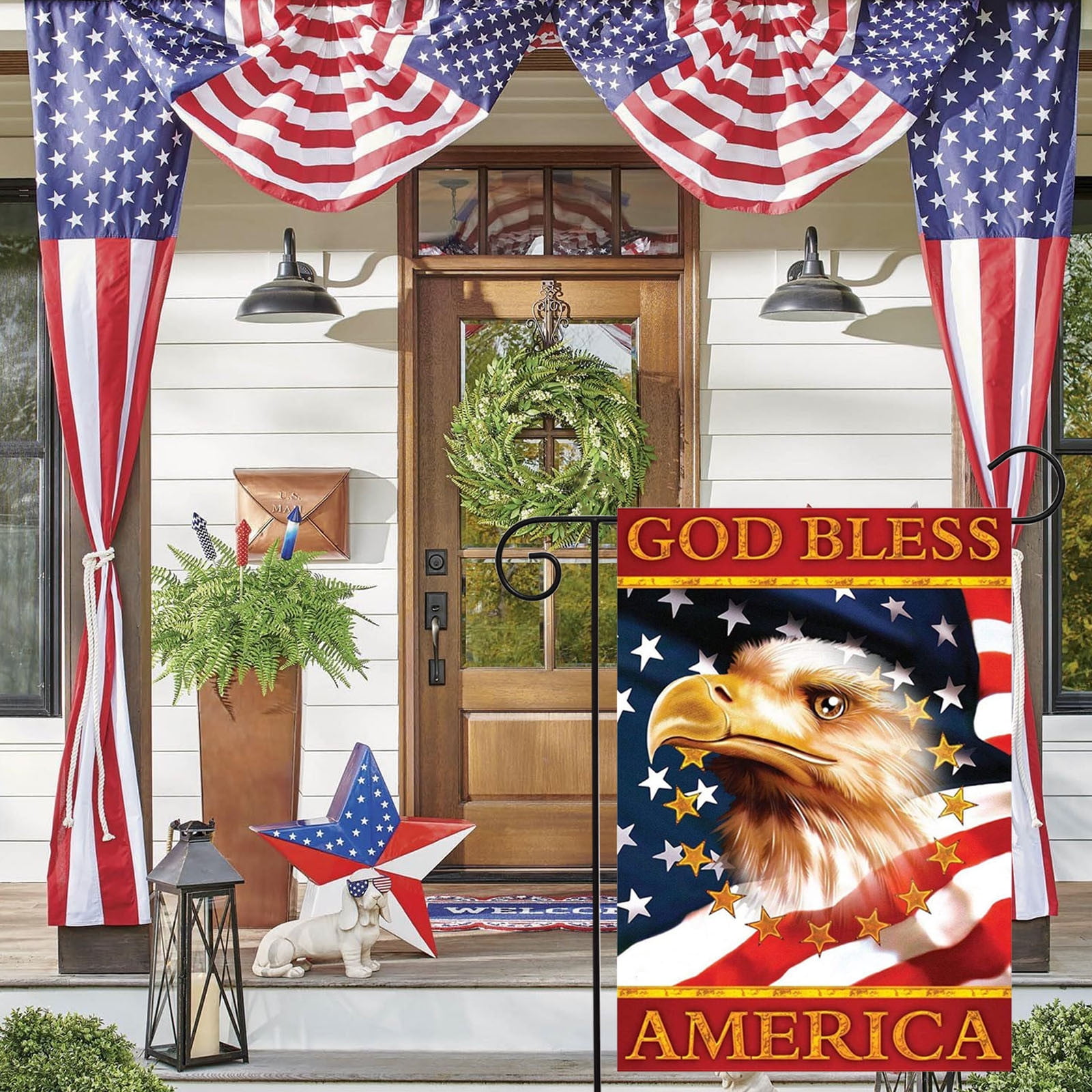 VBODN Patriotic Decorations,Independence Day,Patriotic Decorations Outdoor,American Flags ...