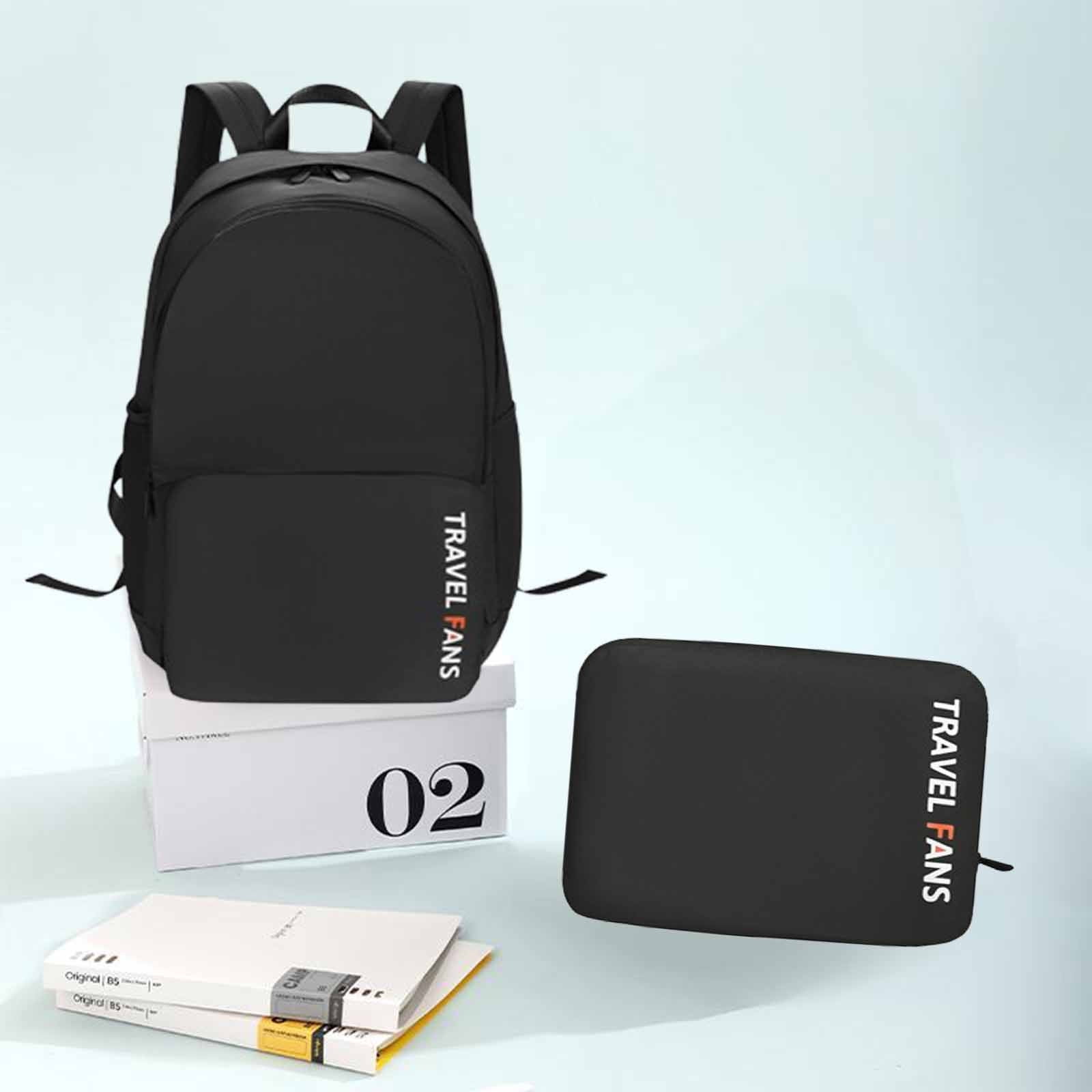 VBODN School Supplies,New Light Fashion Double Folding Backpack Large ...