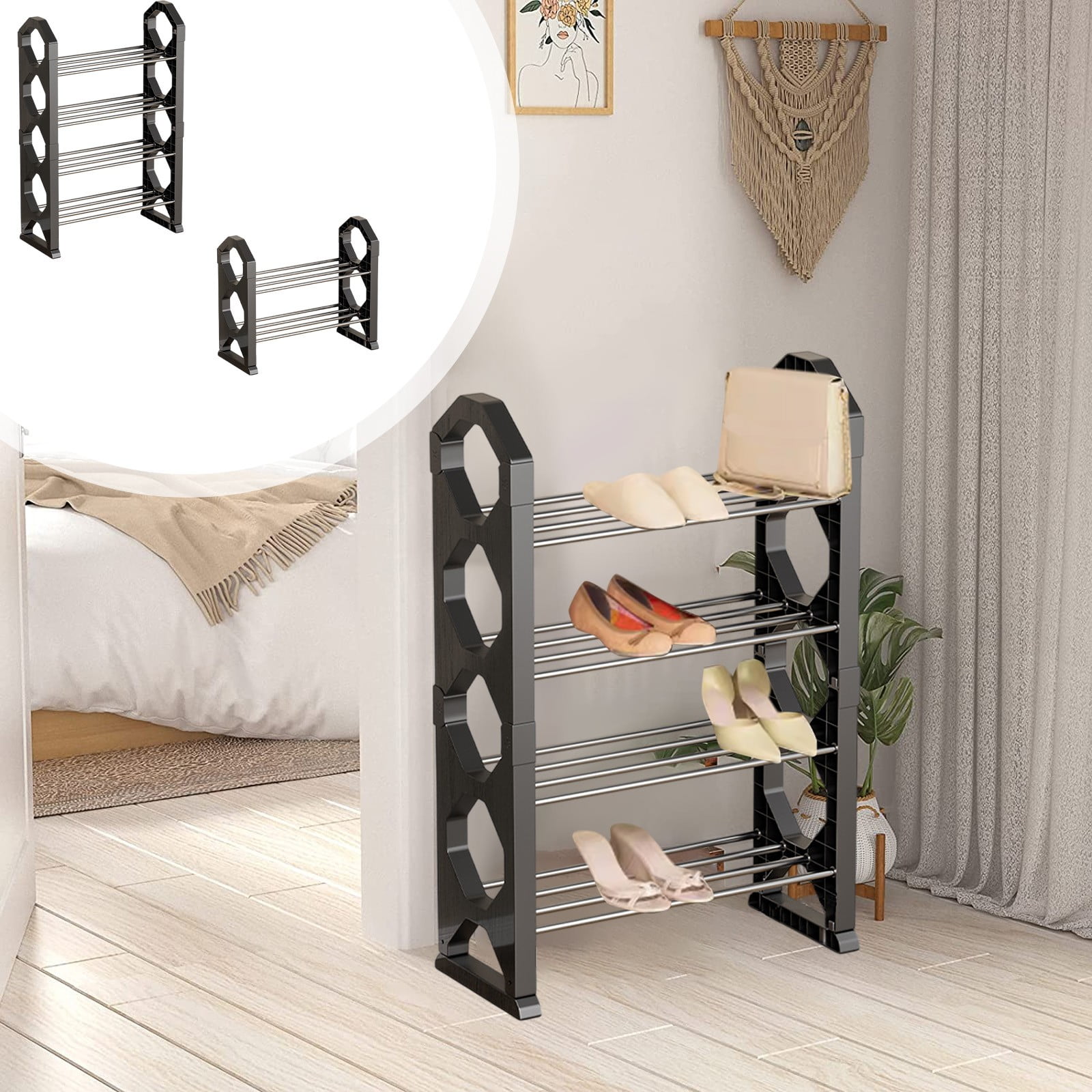 VBODN Shoe Organizer,Shoe Rack,Shoe Racks Clearance,Foldable Shoe Rack ...