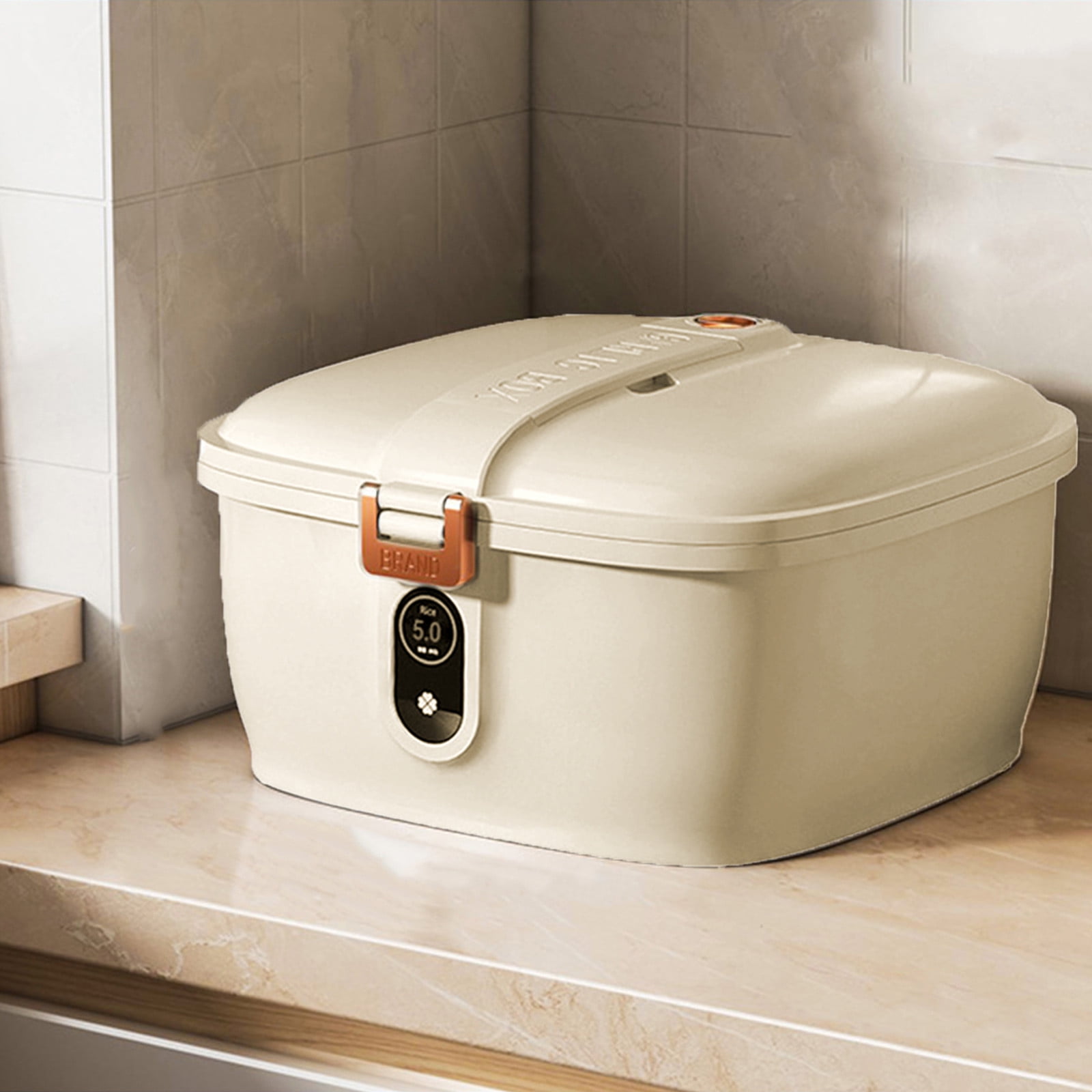 VBODN Storage,Airtight Rice Dispenser Cover Rice Bucket for Cereal ...