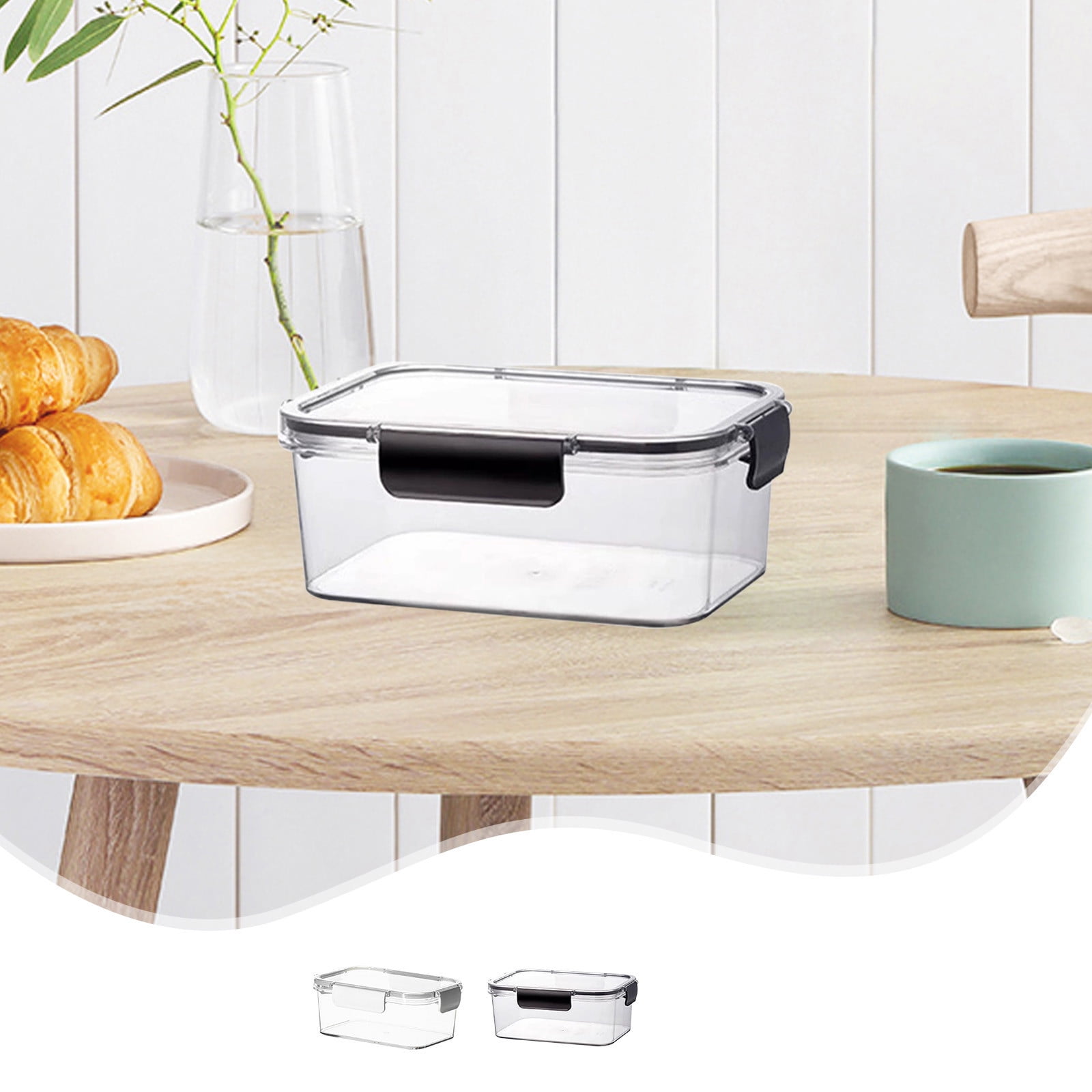 VBODN Storage,Cheese Dispenser Refrigerator Fruit Flip Lid Block ...