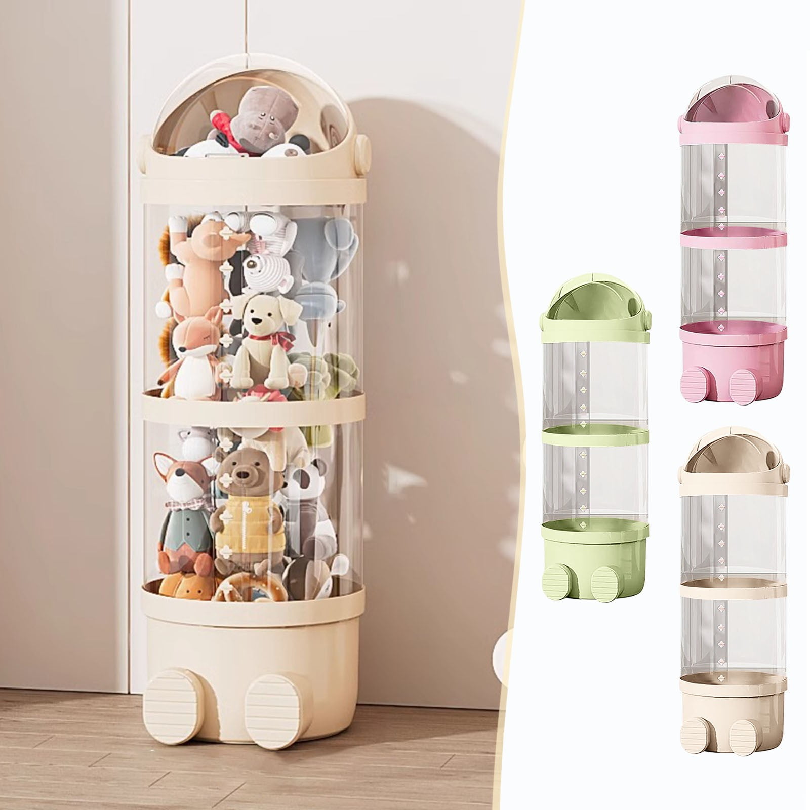 VBODN Toys for Boys,Vertical Toy Storage Tube Stuffed Animals Storage ...