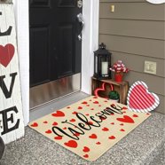 Outfmvch Valentine Door Mat Valentines Day Rug Valentines Day Kitchen ...