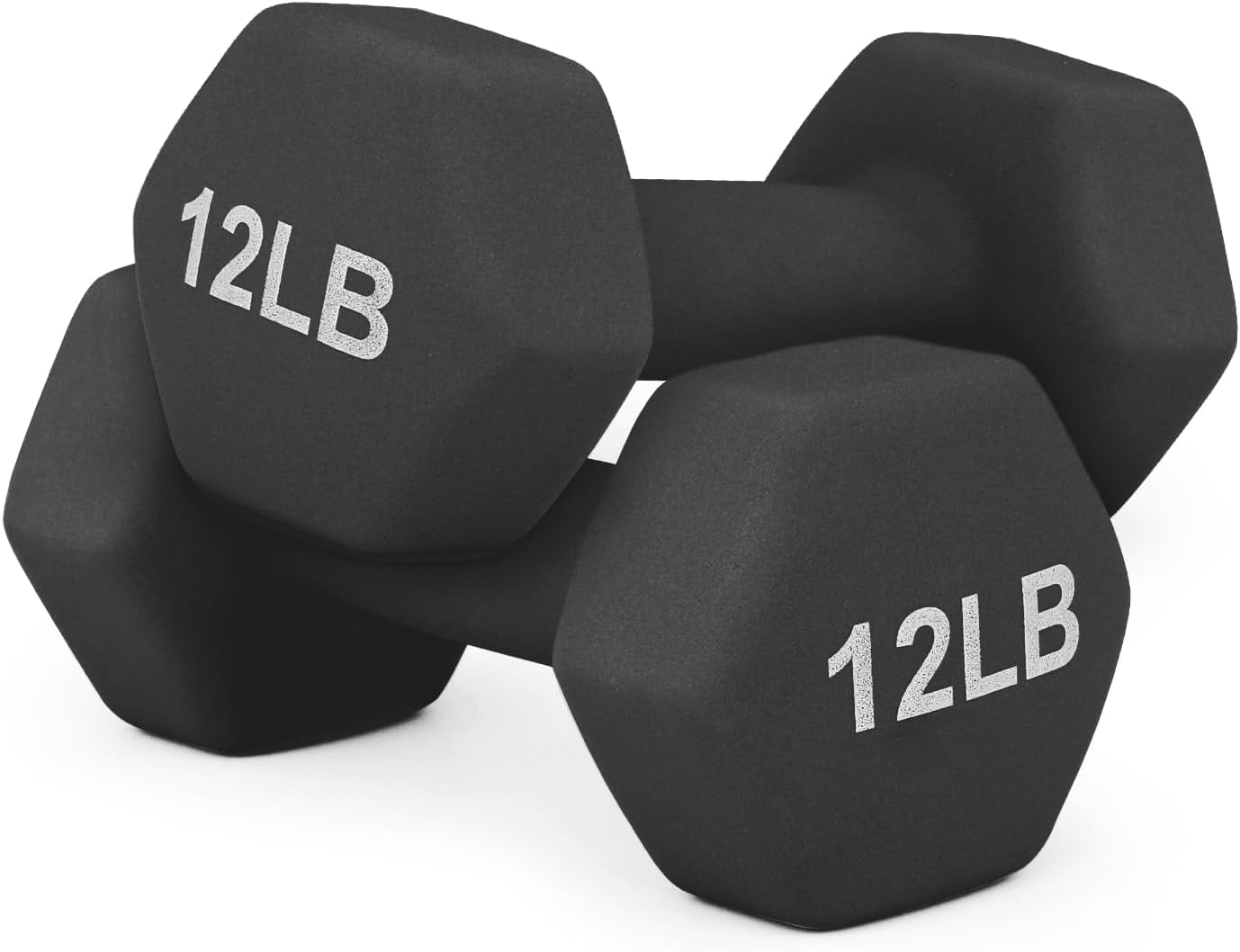 VBOLF Neoprene Coated Dumbbell Hand Weights Set – 8LB, 10LB, 12LB, 15LB ...