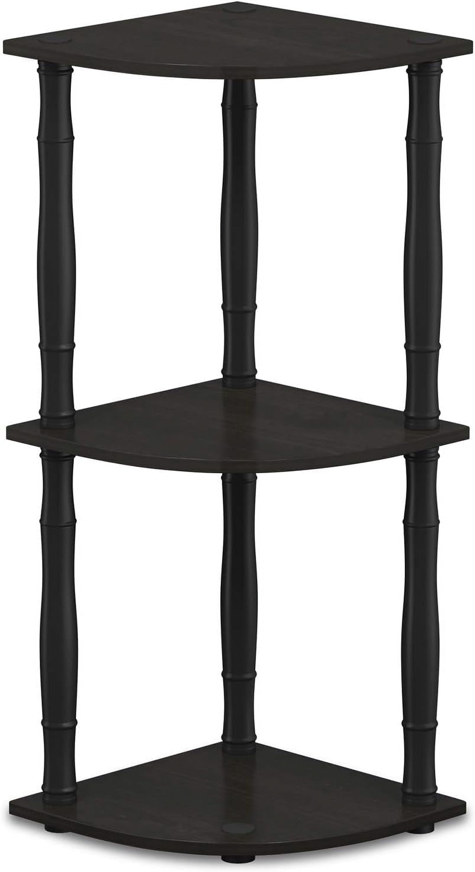 VBOLF Turn-N-Tube 3-Tier Corner Display Rack Multipurpose Shelving Unit ...
