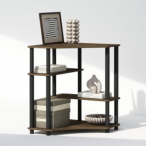 VBOLF Turn-N-Tube Multipurpose Corner Shelf, Display Rack, Bookshelf ...