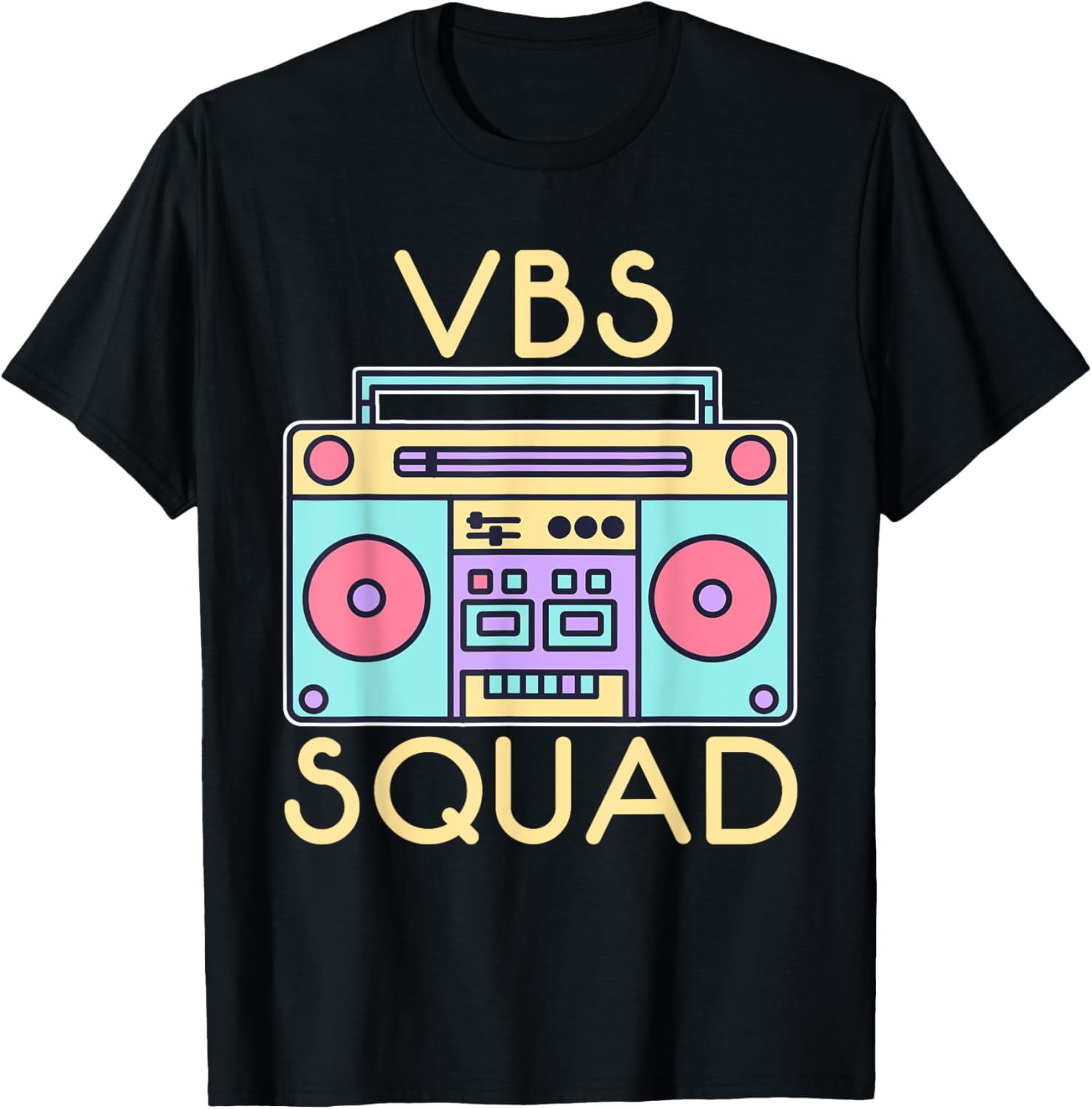 VBS 2025 Squad Vacation Bible School Retro Music Party T-Shirt ...
